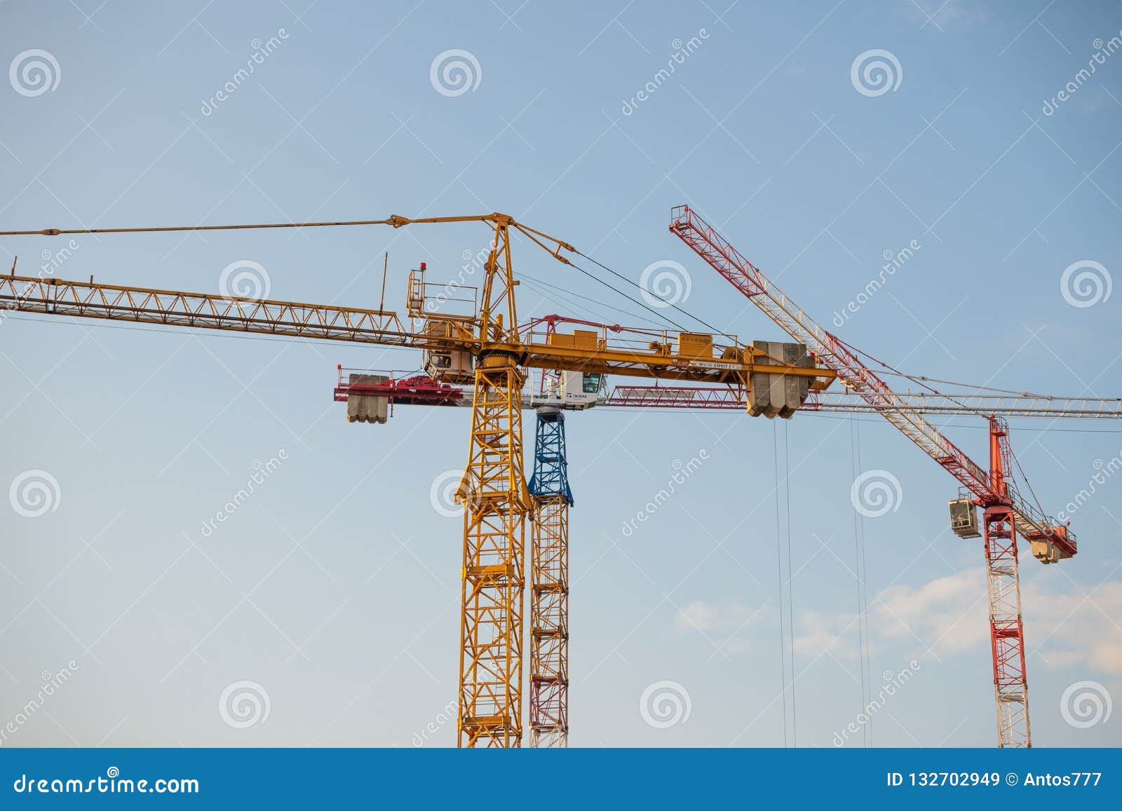 Three cranes editorial stock image. Image of outdoor - 132702949