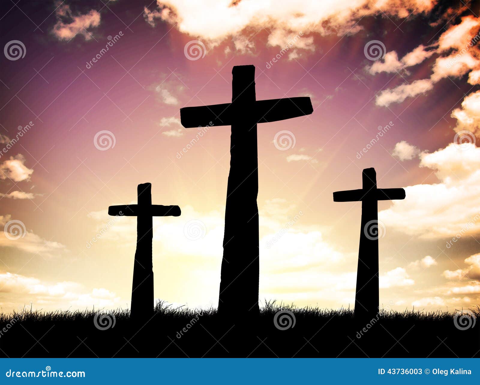 Three cross stock image. Image of golgotha, calvary, holy - 43736003