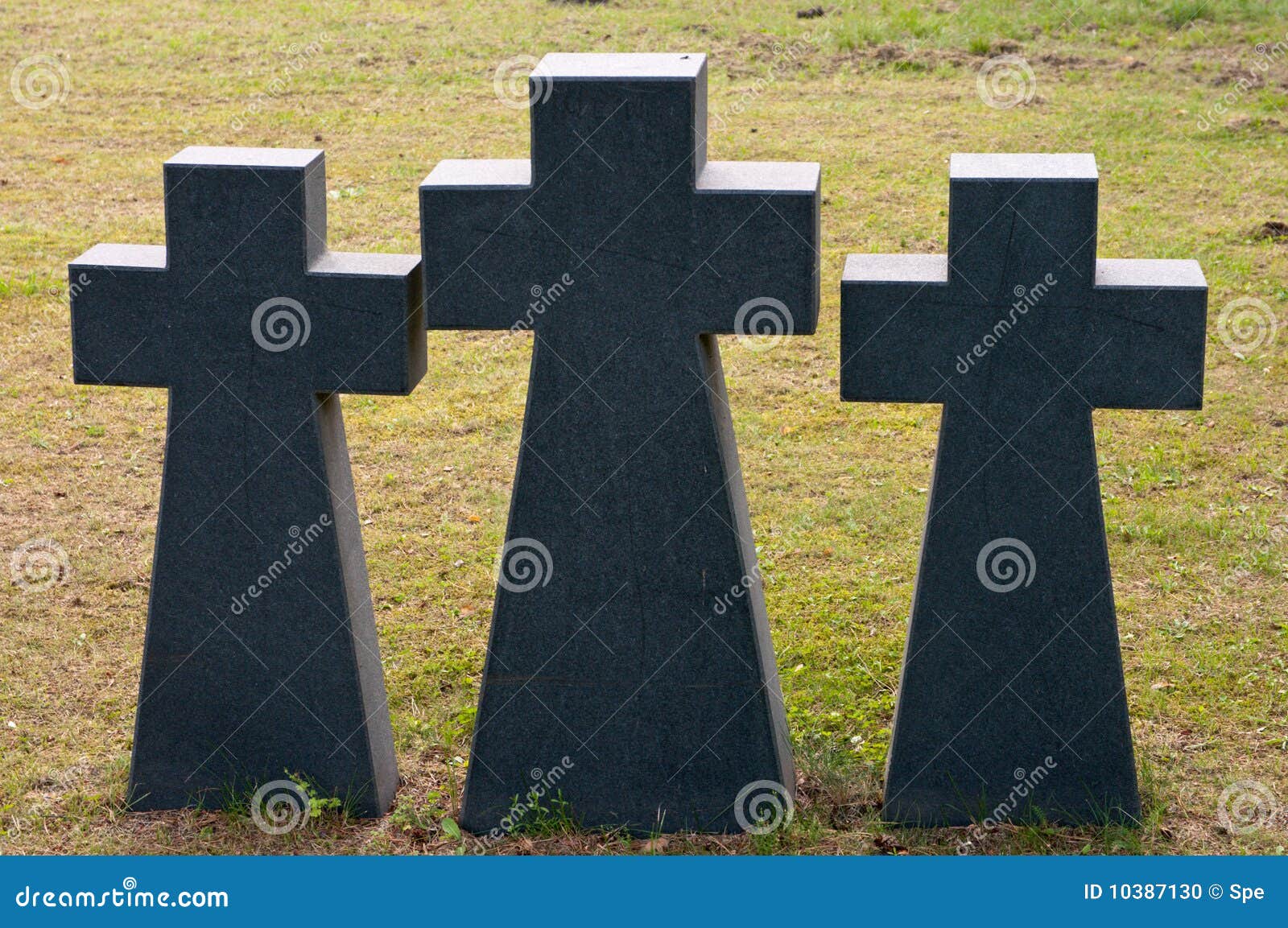 Three crosses stock photo. Image of green, catholicism - 10387130