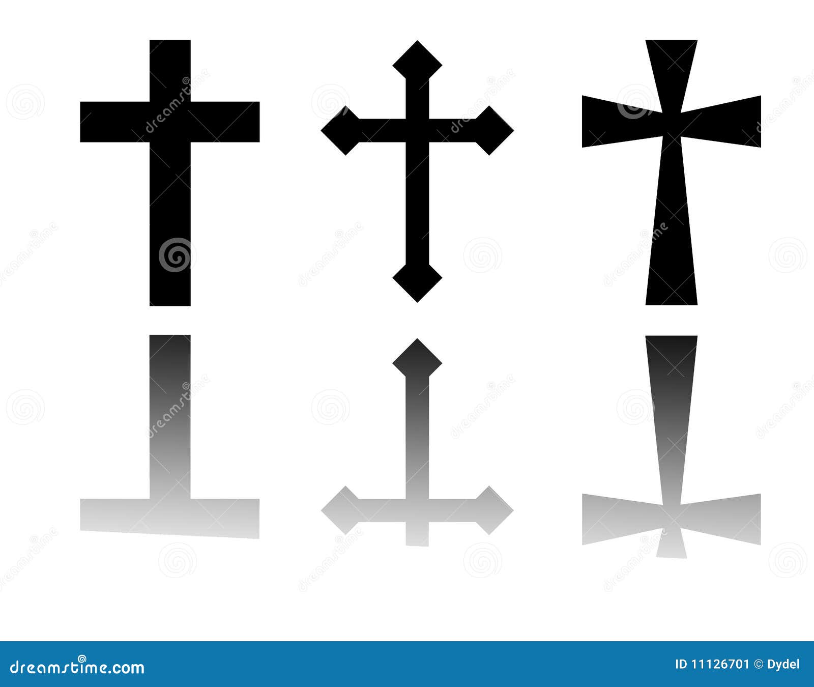 Three crosses stock illustration. Illustration of cloud - 11126701