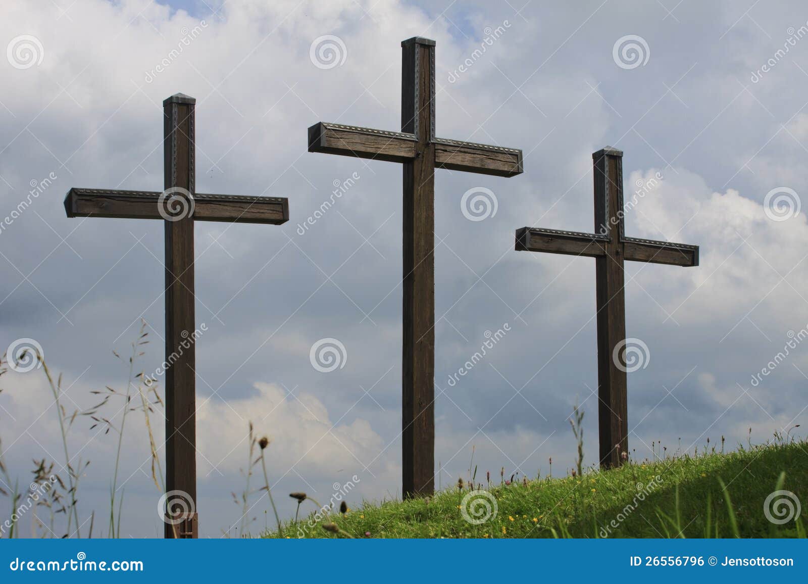 Three crosses stock photo. Image of germany, religion - 26556796