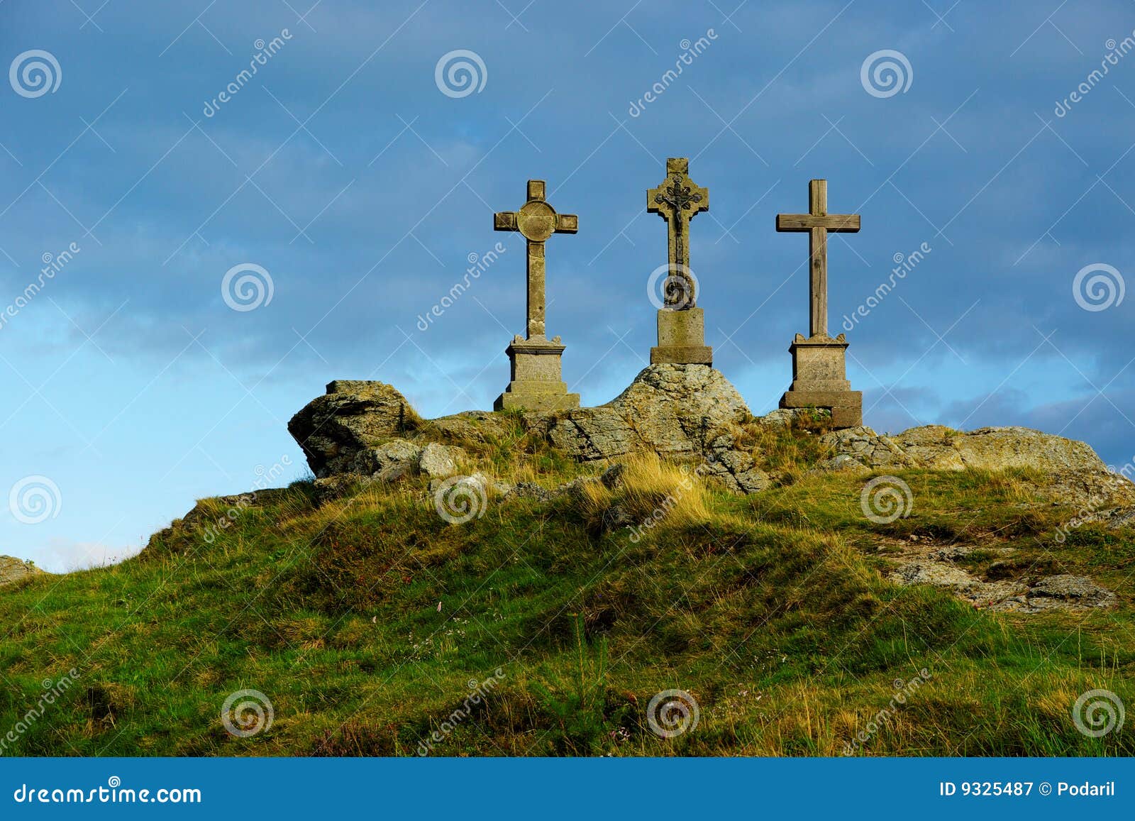Three crosses stock image. Image of crosses, crucifix - 9325487