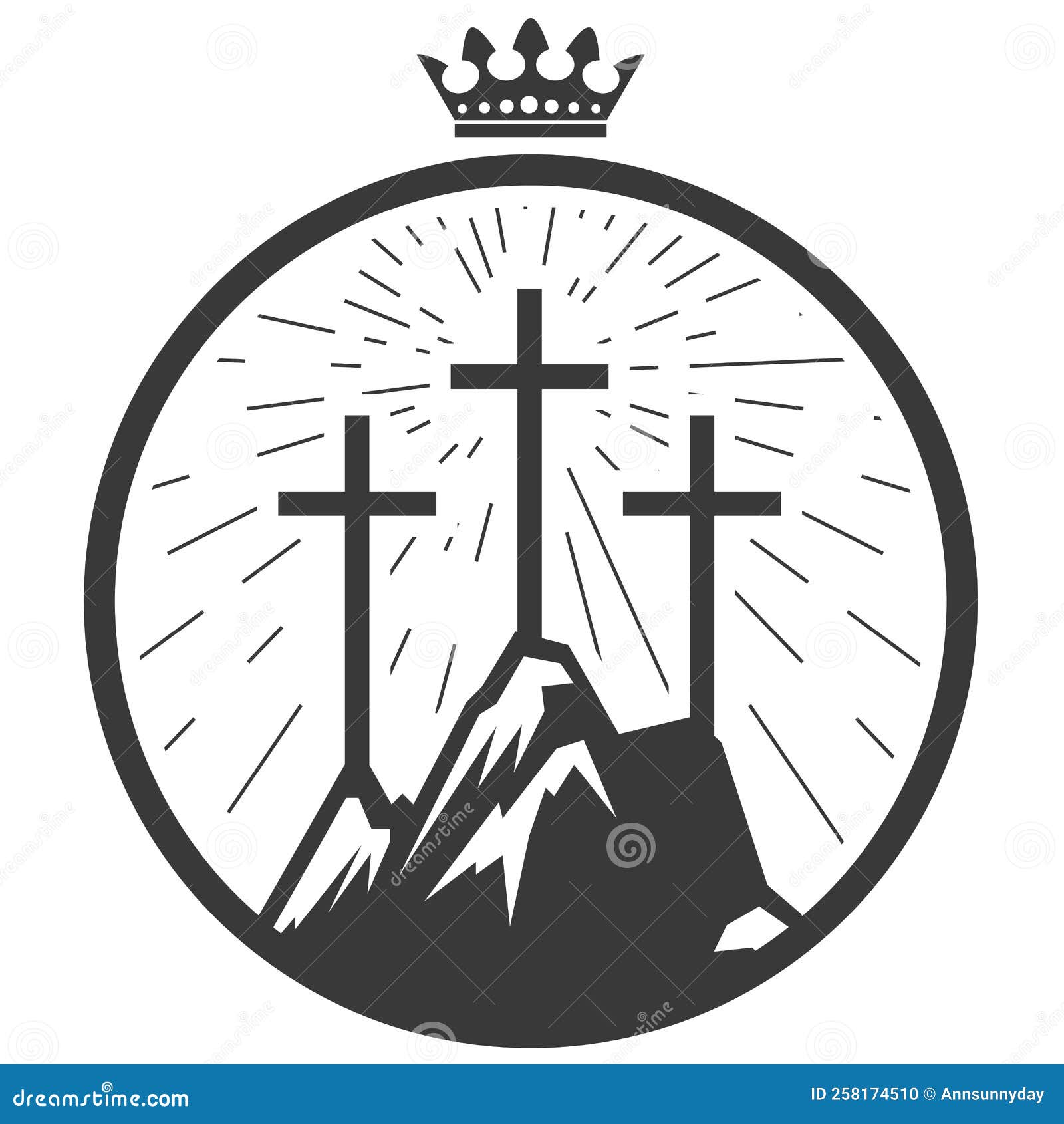 Three Crosses on Golgotha, Crucifixion Hill in Jerusalem, Biblical ...