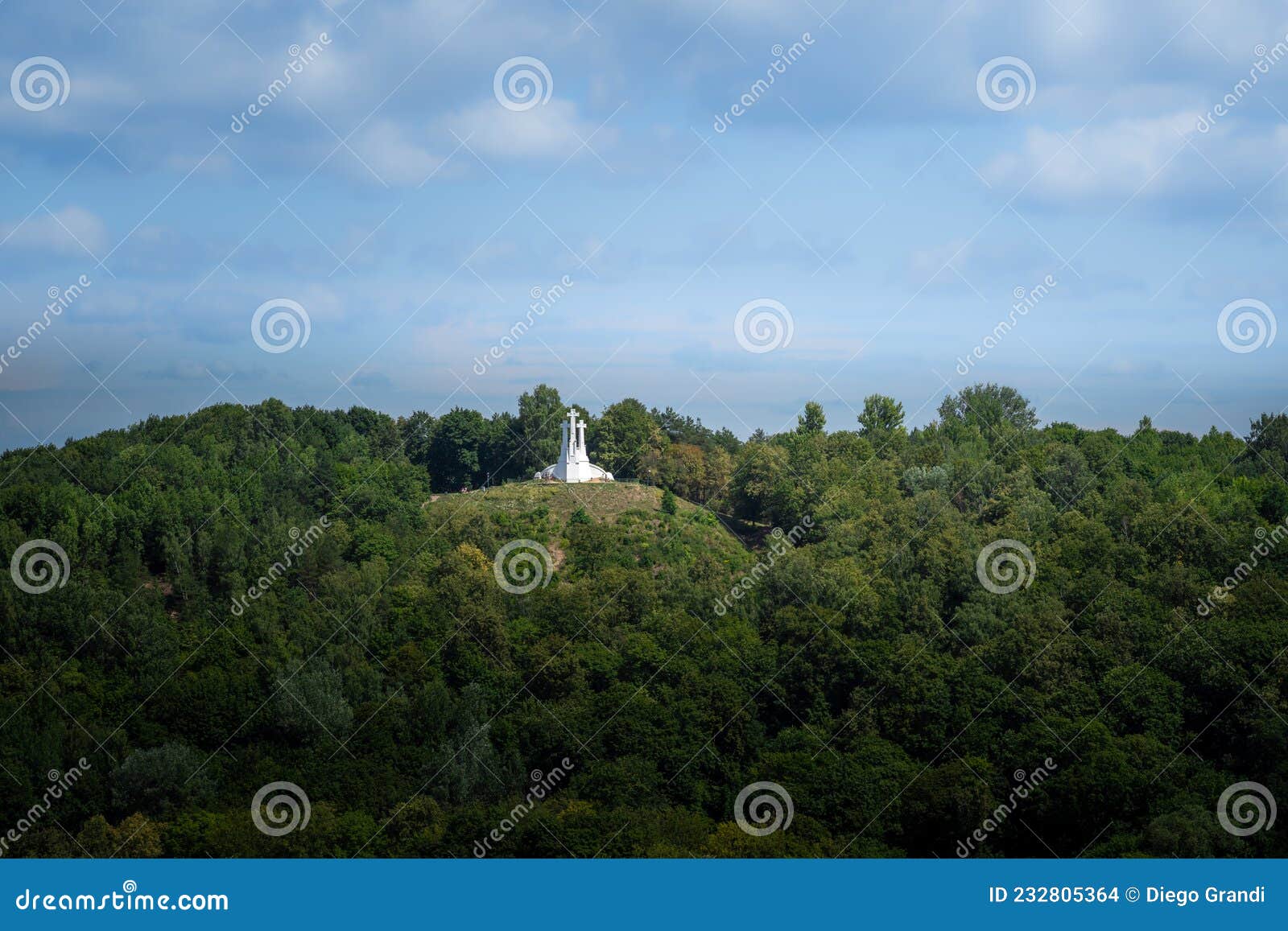 Three Crosses Hill - Vilnius, Lithuania Stock Photo - Image of cross ...