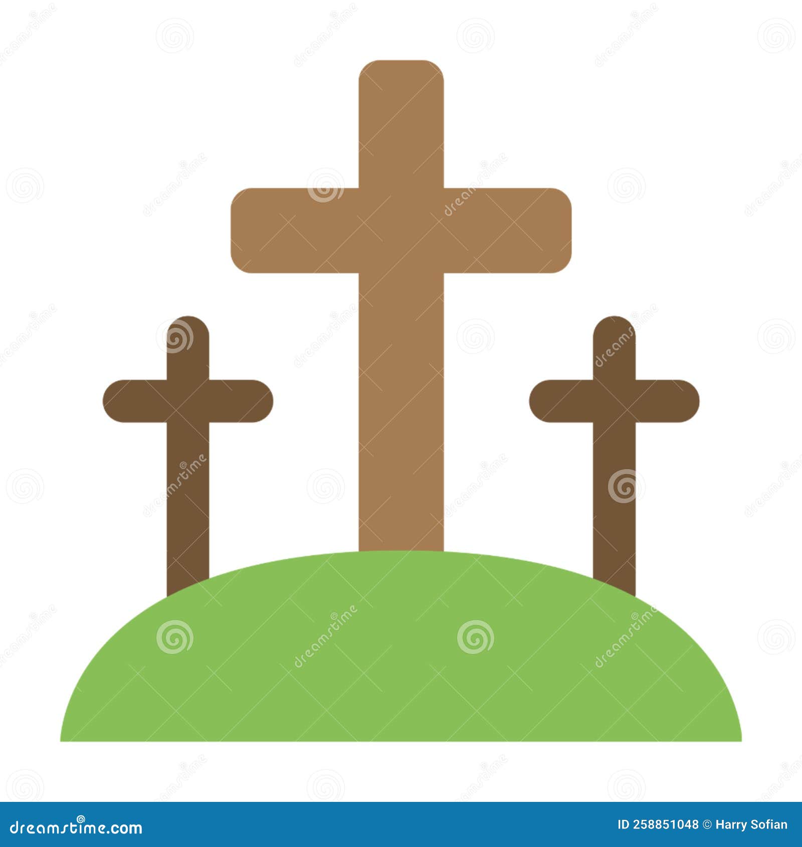Three crosses illustration stock illustration. Illustration of ...