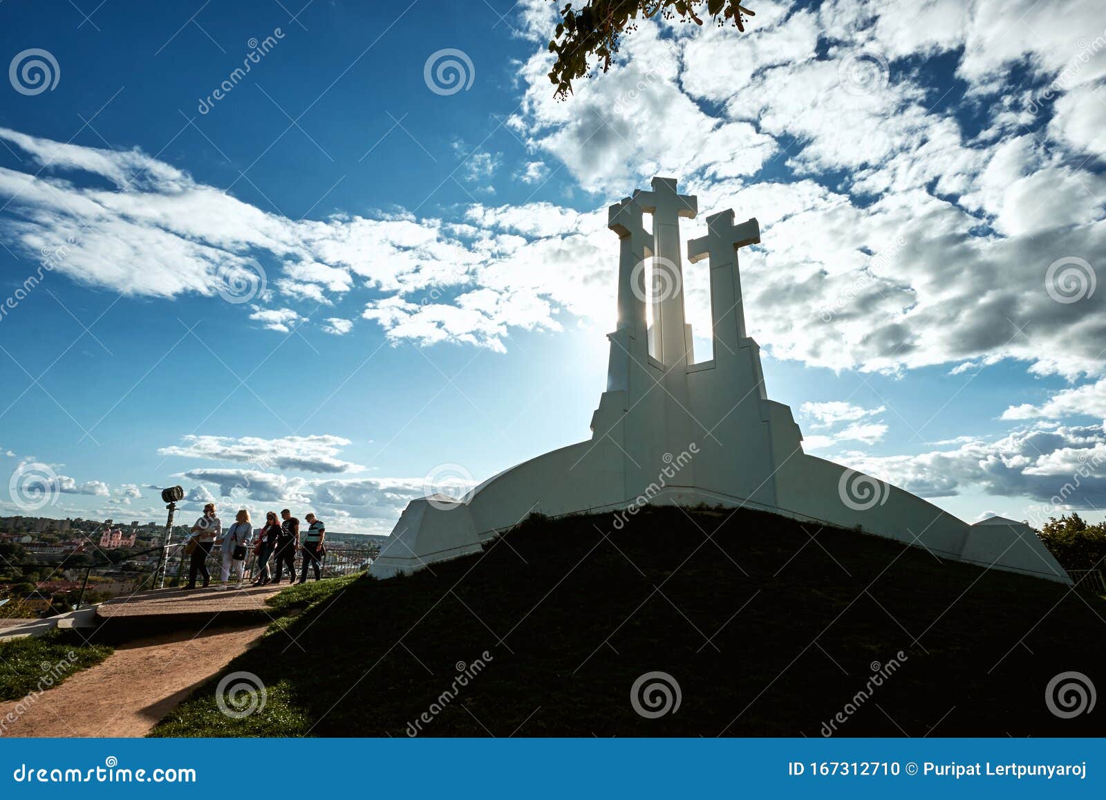 Three Crosses, Vilnius, Lithuania Editorial Image - Image of gediminas ...