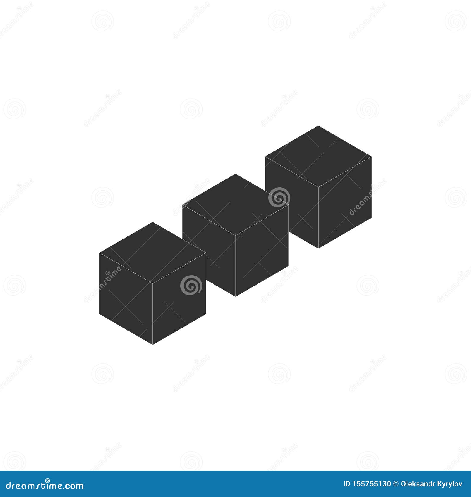 Three Cubes Or Blocks Stock Image | CartoonDealer.com #19551721