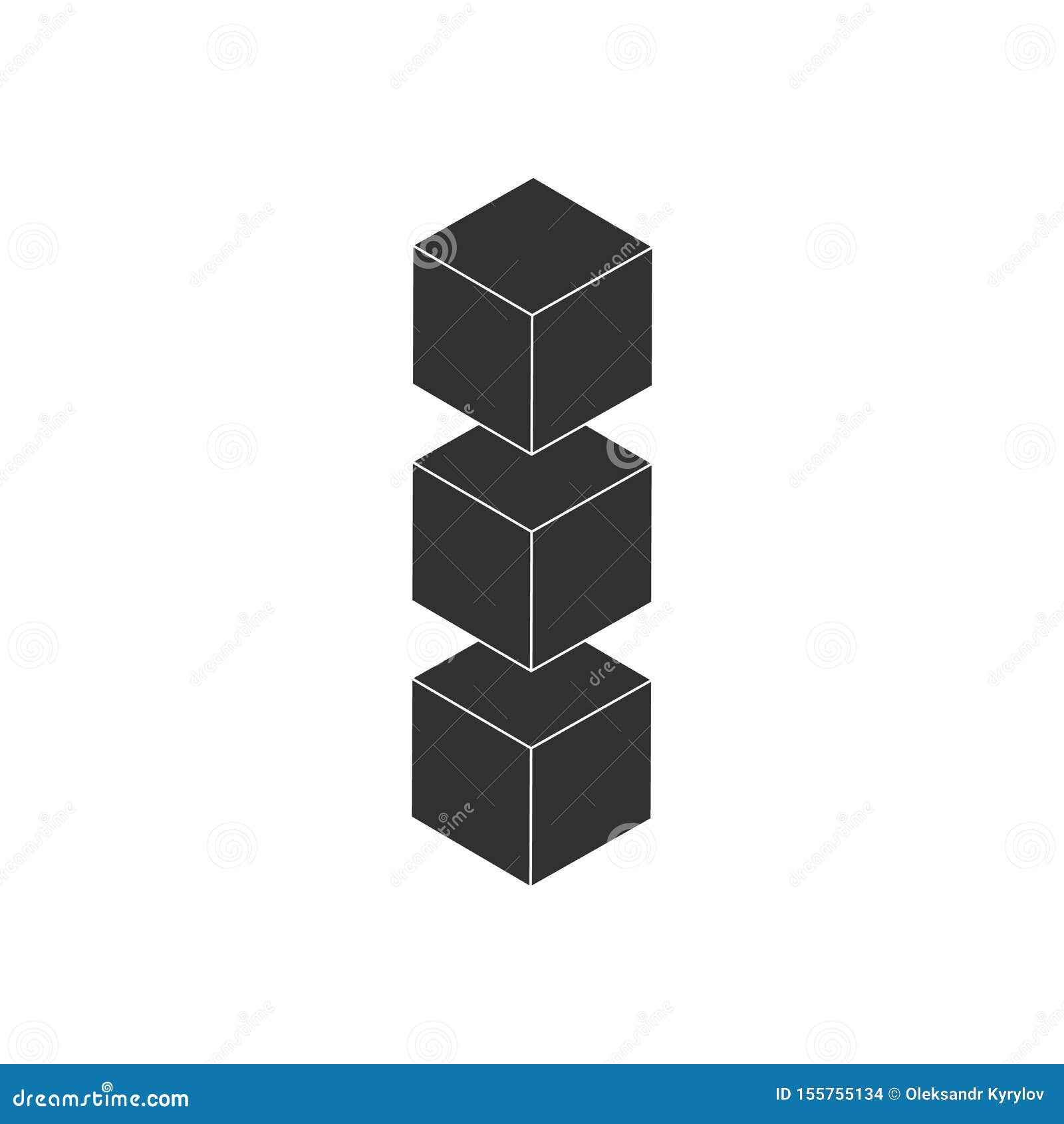 Three Cubes Or Blocks Stock Image | CartoonDealer.com #19551721