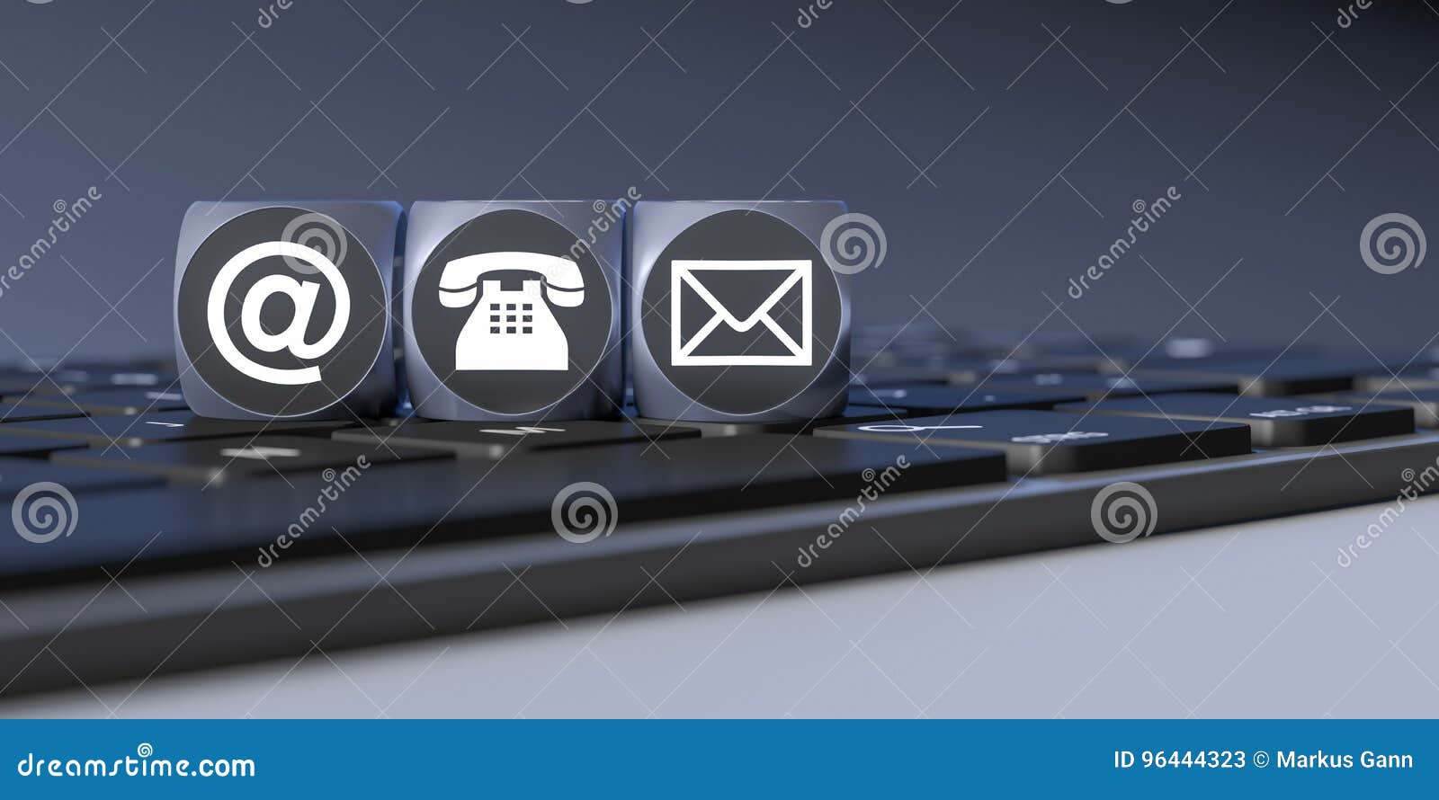 Three Cubes Signs Email Phone Letter Stock Illustrations – 2 Three ...