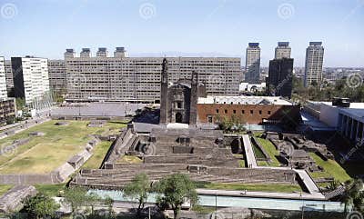 Three culture square stock image. Image of plaza, pyramid - 27326795
