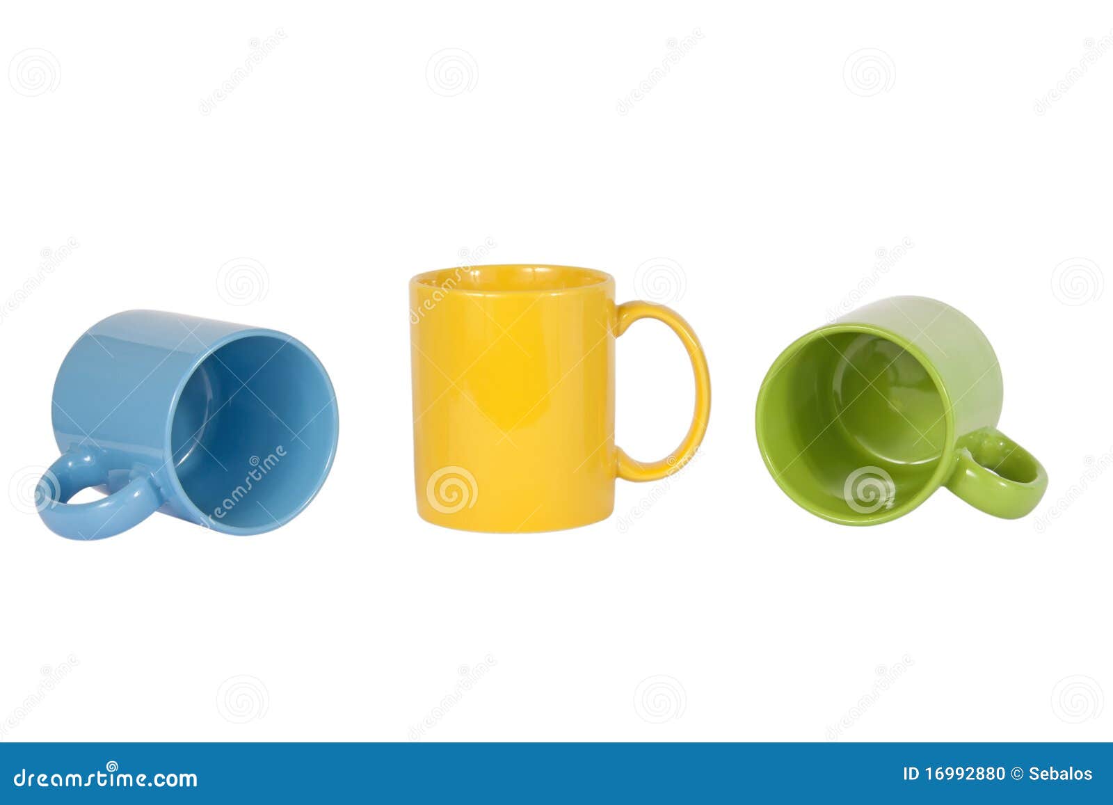Three cups stock photo. Image of pottery, china, branded - 16992880