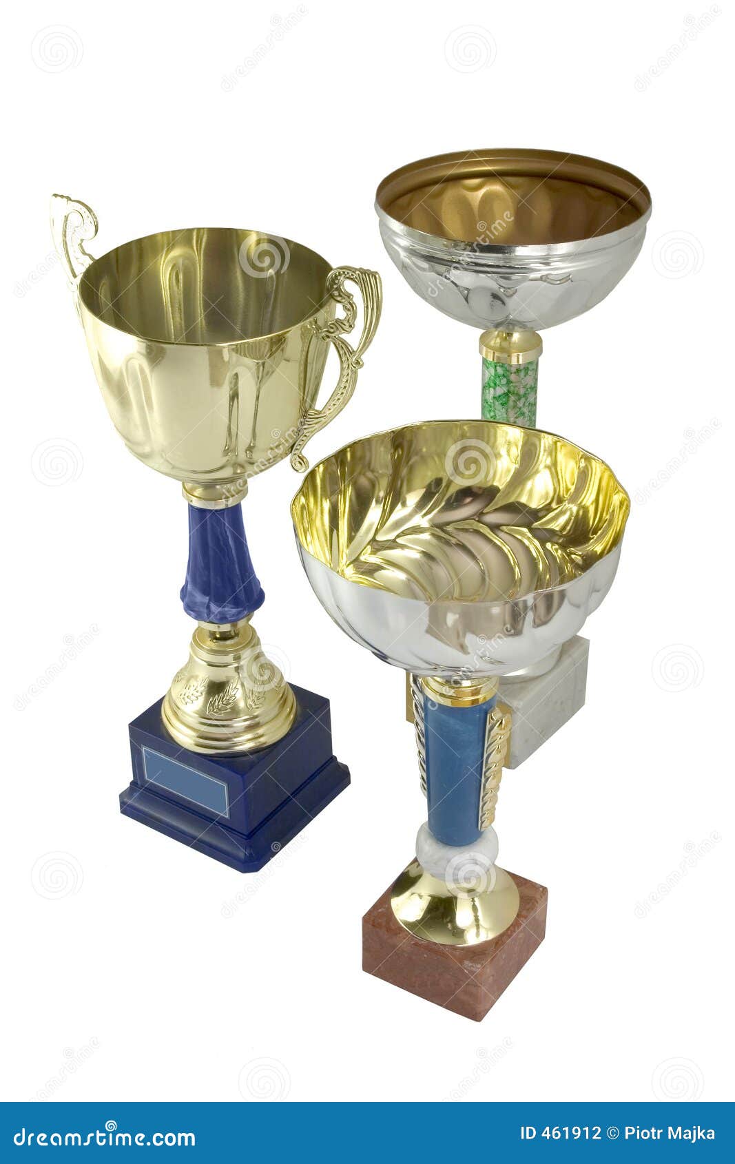 Three cups stock photo. Image of achieve, background, football - 461912