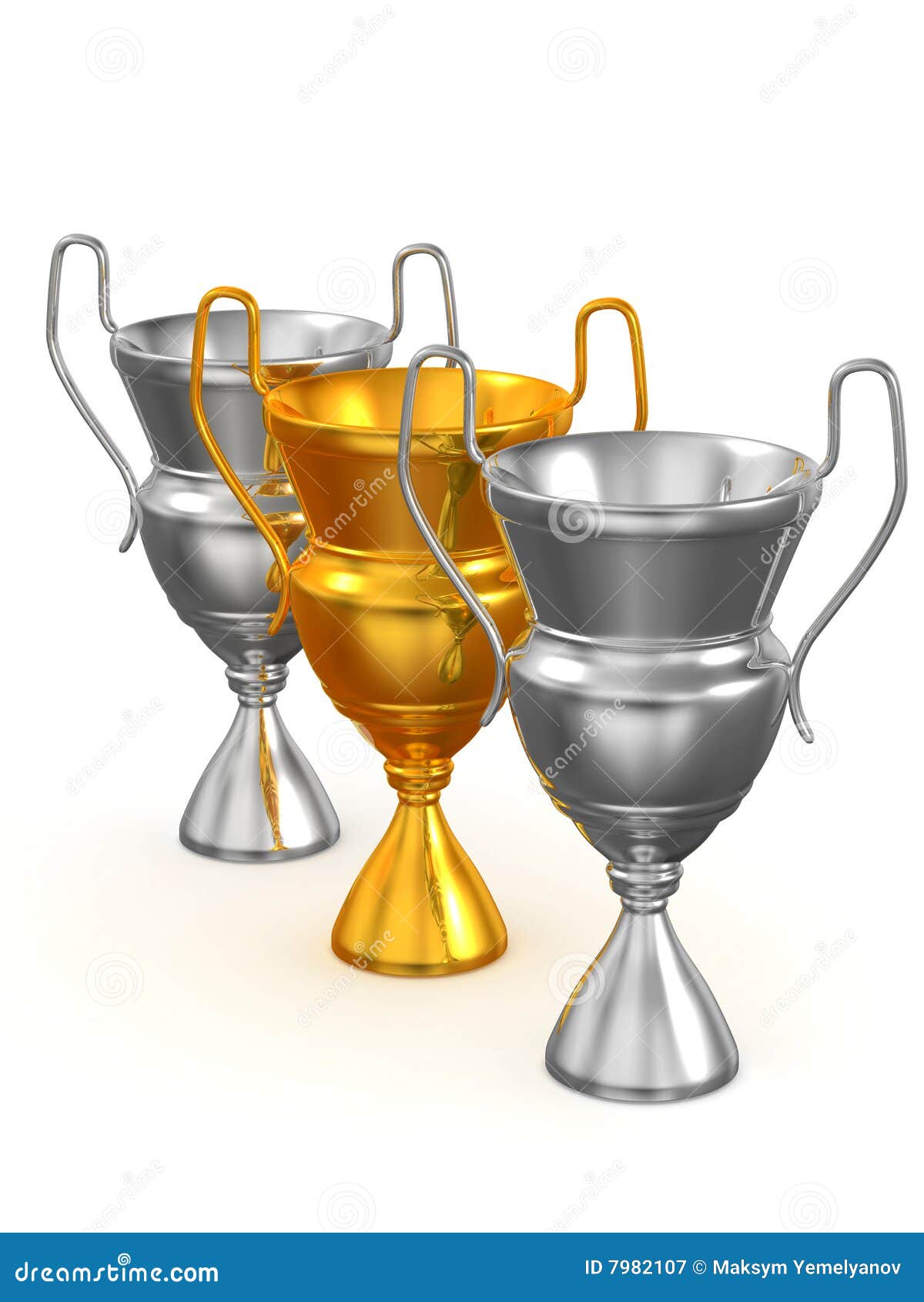 Three Cups stock illustration. Illustration of achievement - 7982107