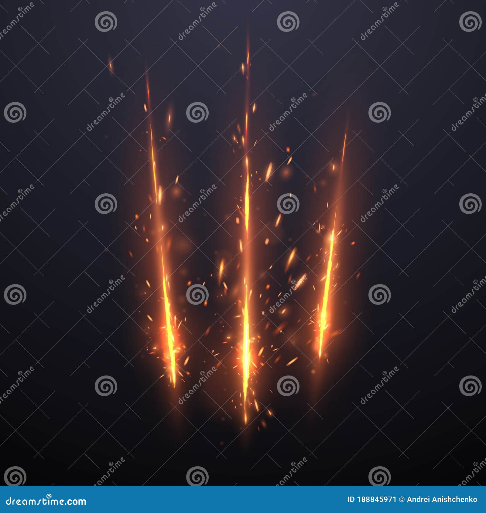 Three Cut Lines with Sparks Effect Background Stock Vector ...
