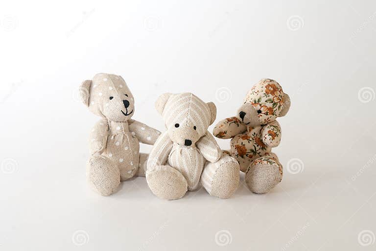 Three cute bears together stock image. Image of baby - 65624601