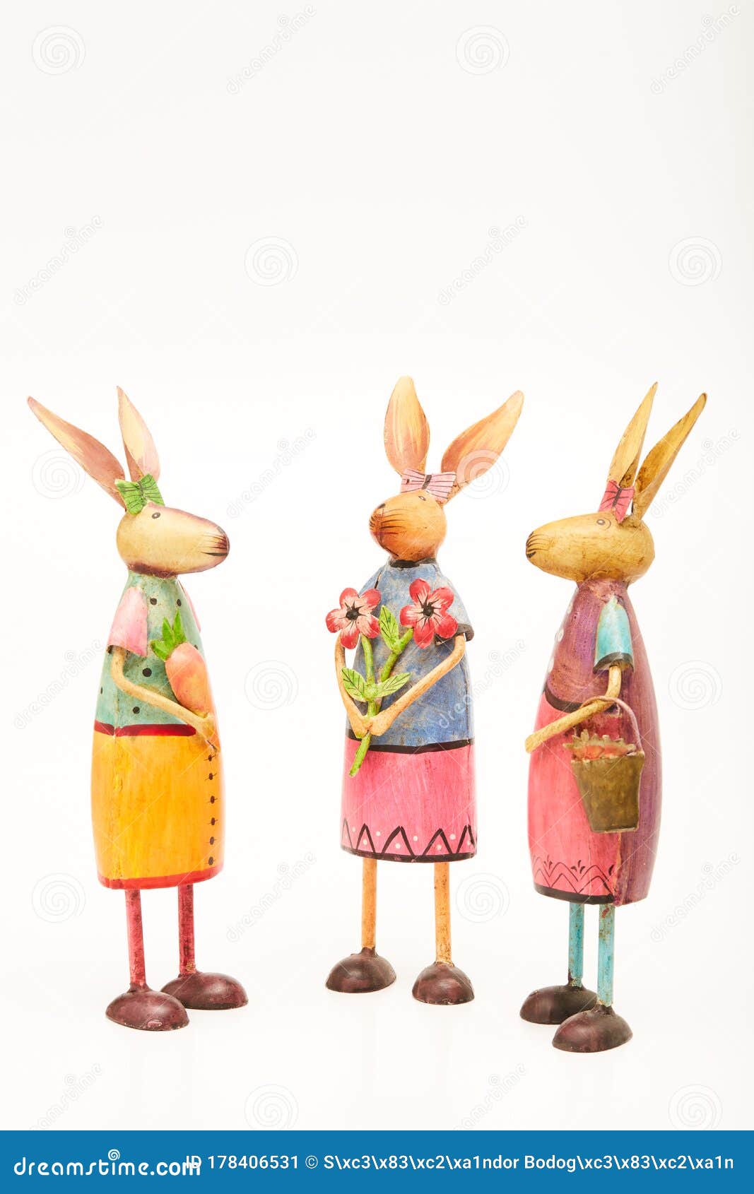 Three Cute Rabbits are Chatting Stock Image - Image of friends, group ...