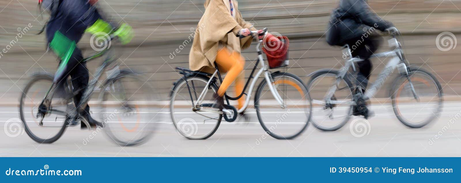 Three cyclists stock photo. Image of bikes, blurred, fast - 39450954