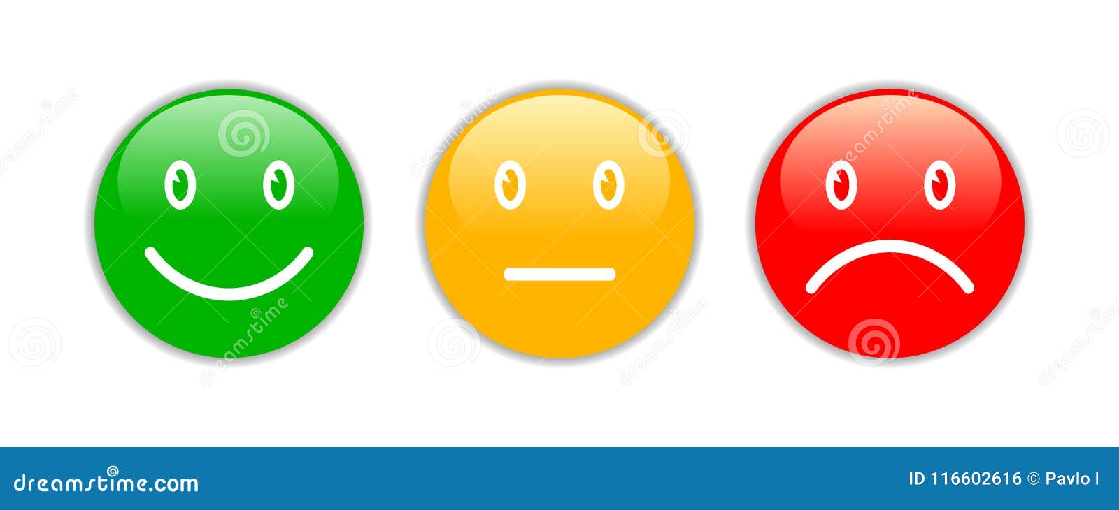 Three 3d smilies - vector stock illustration. Illustration of icon ...