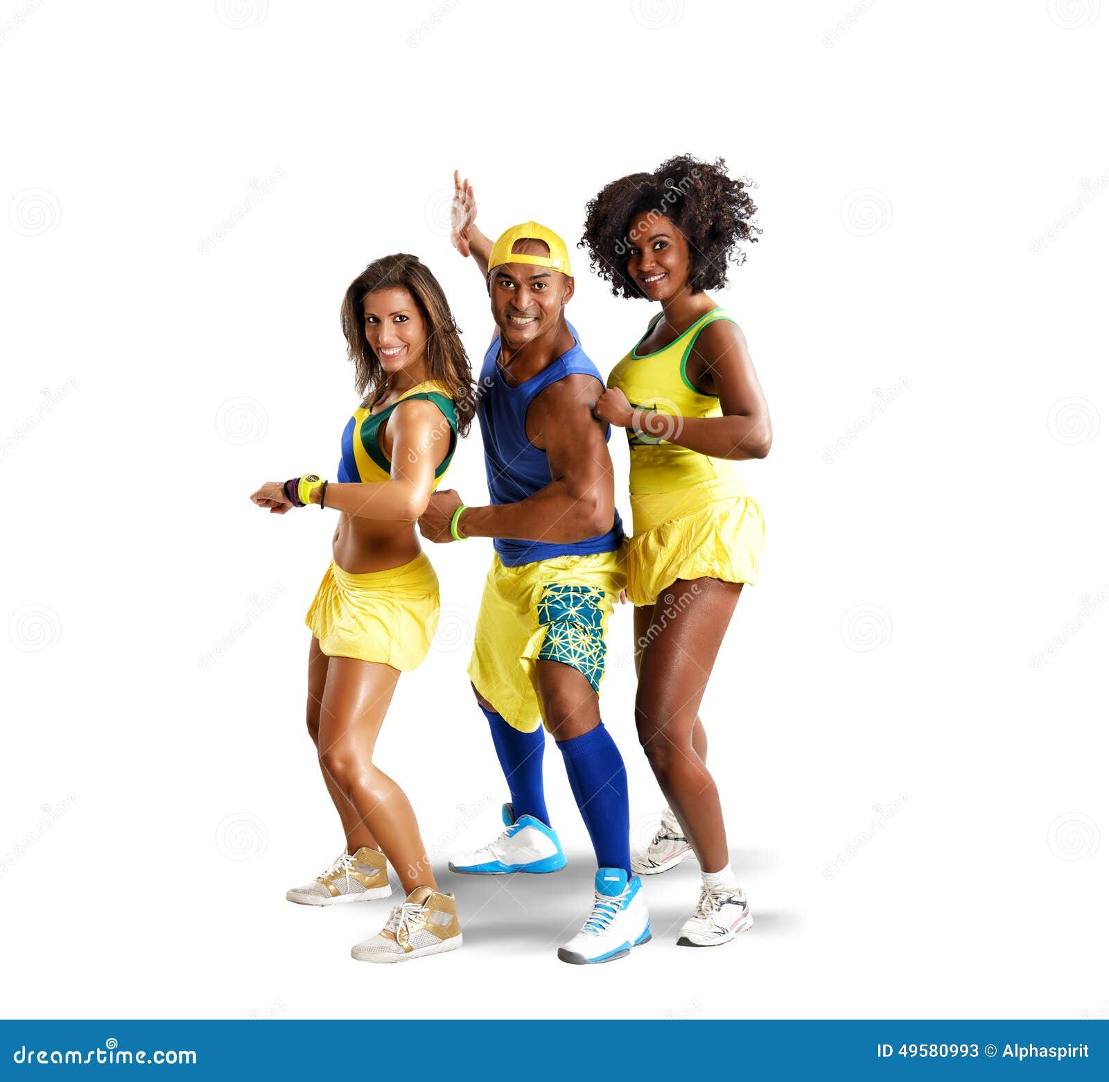 Three dancer stock image. Image of happy, motion, muscle - 49580993