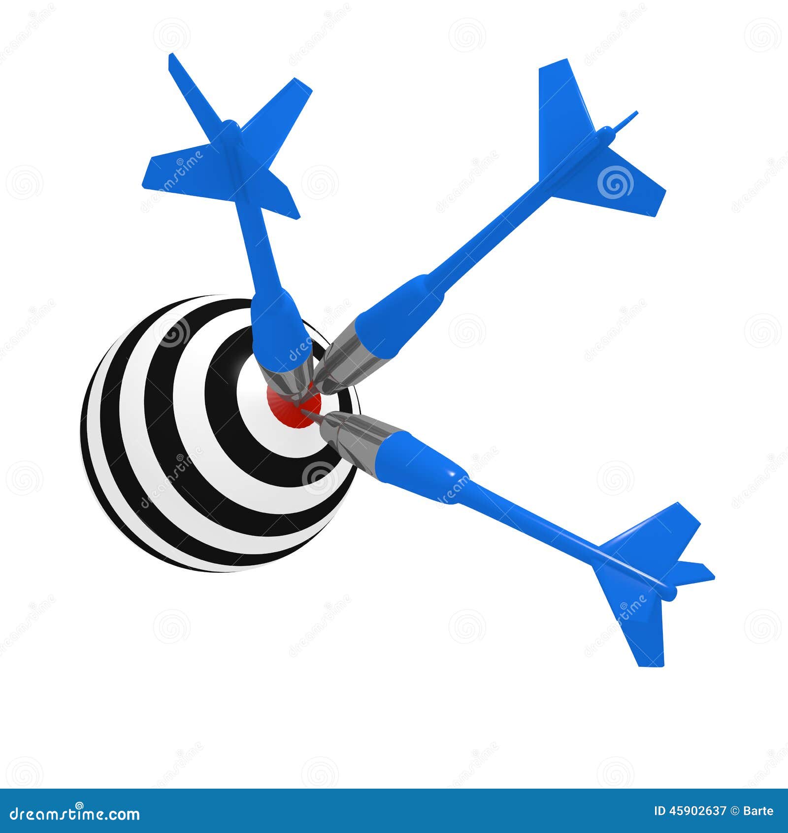 Three darts stock illustration. Illustration of ball - 45902637