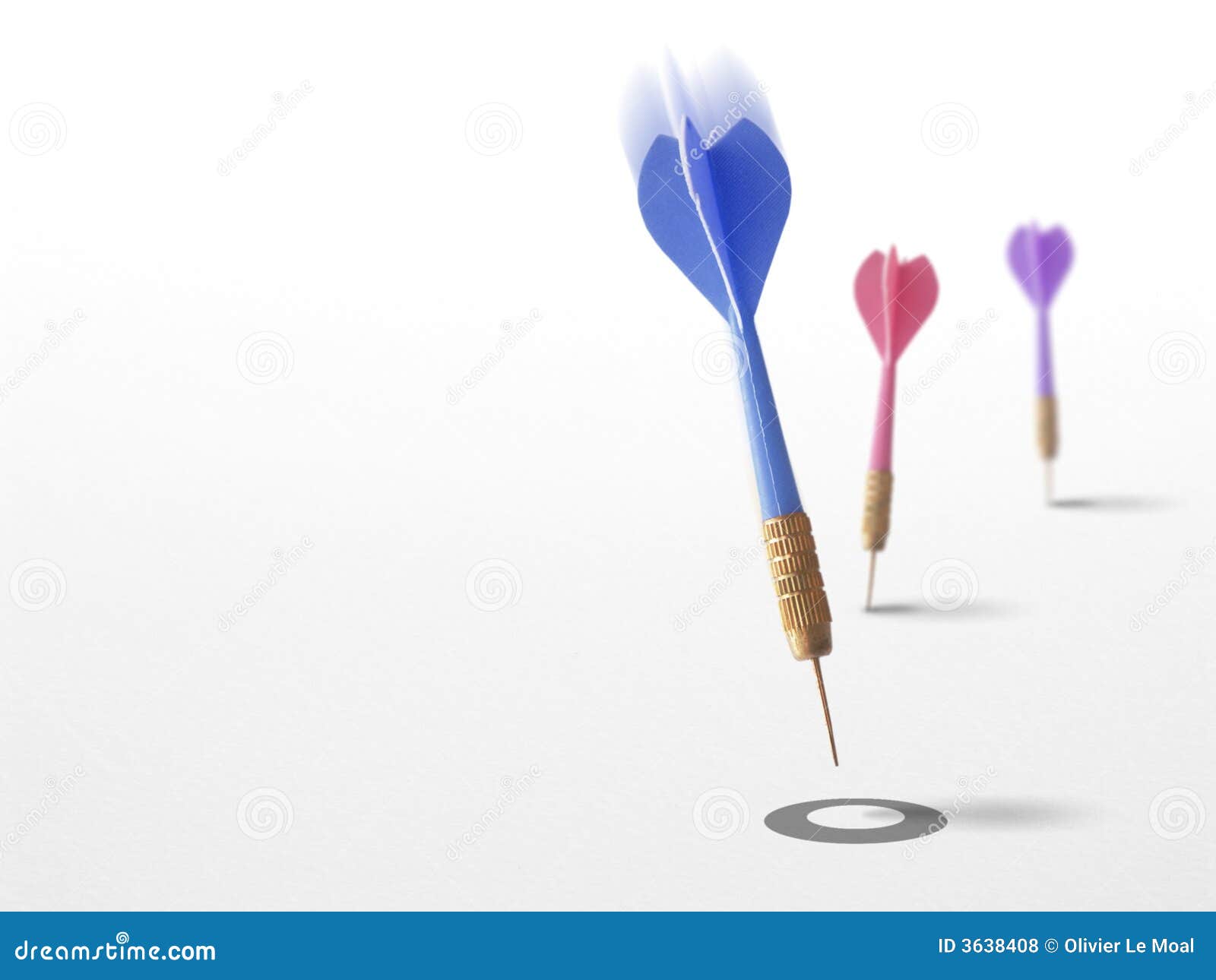 Three Darts Symbol of Success Stock Photo - Image of concepts, bull ...