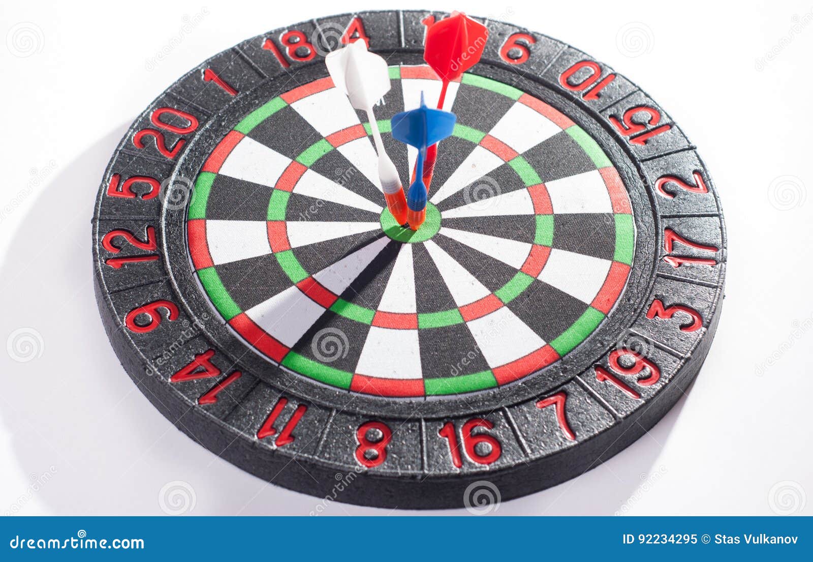Three Darts in the Target Concept, Stock Image - Image of entertainment ...