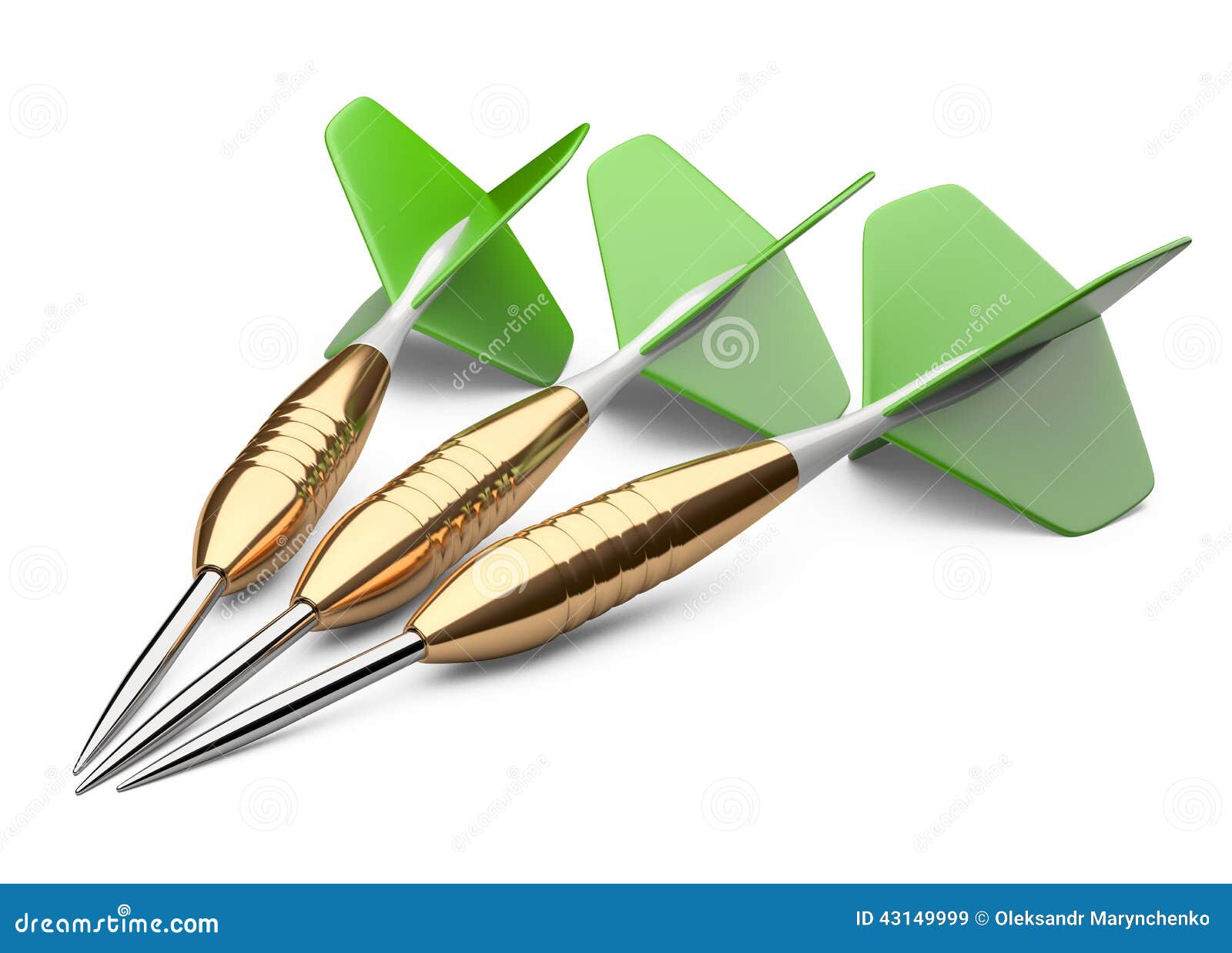 Three Darts On A White Background Royalty-Free Stock Photo ...