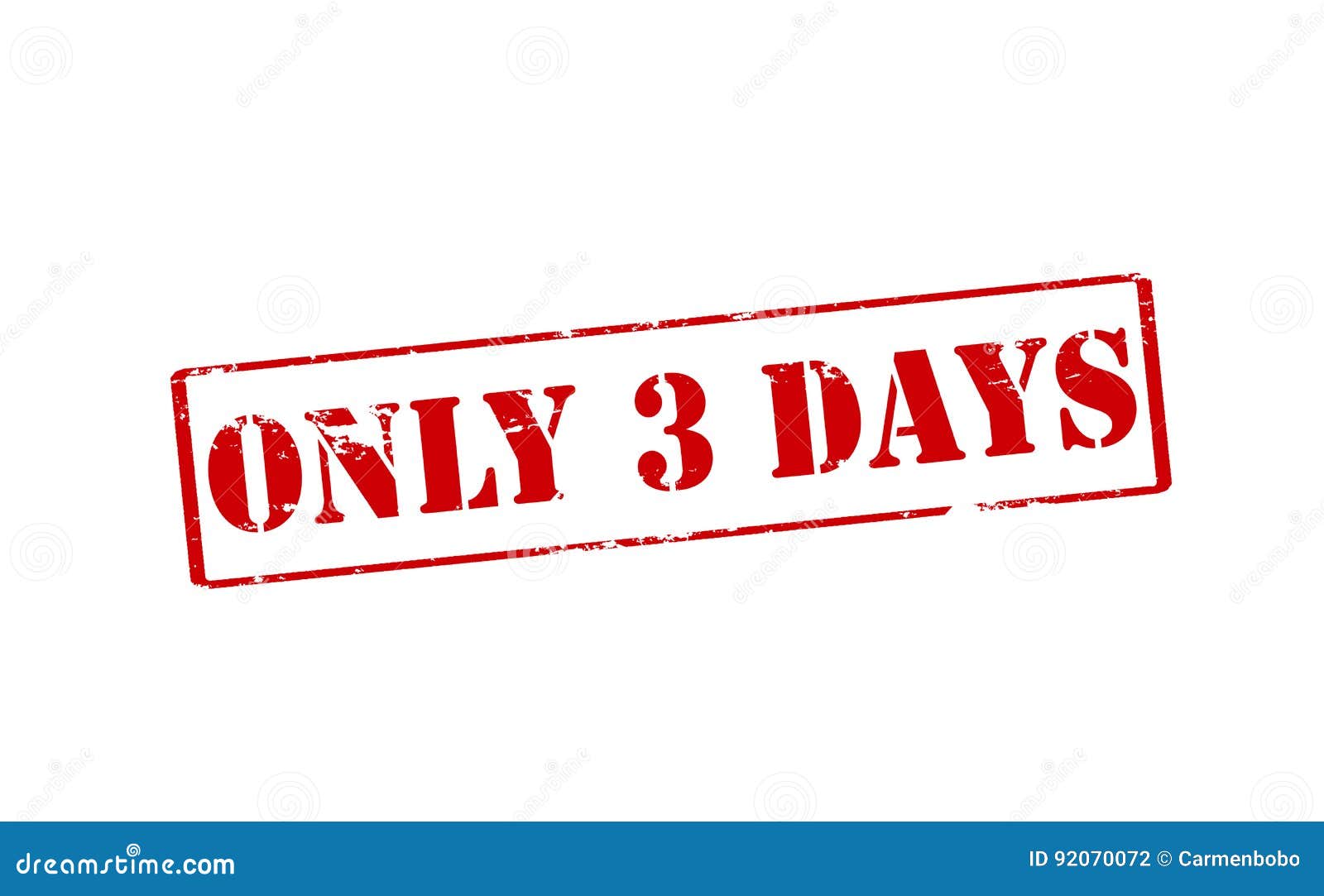 Only three days stock illustration. Illustration of rubber - 92070072