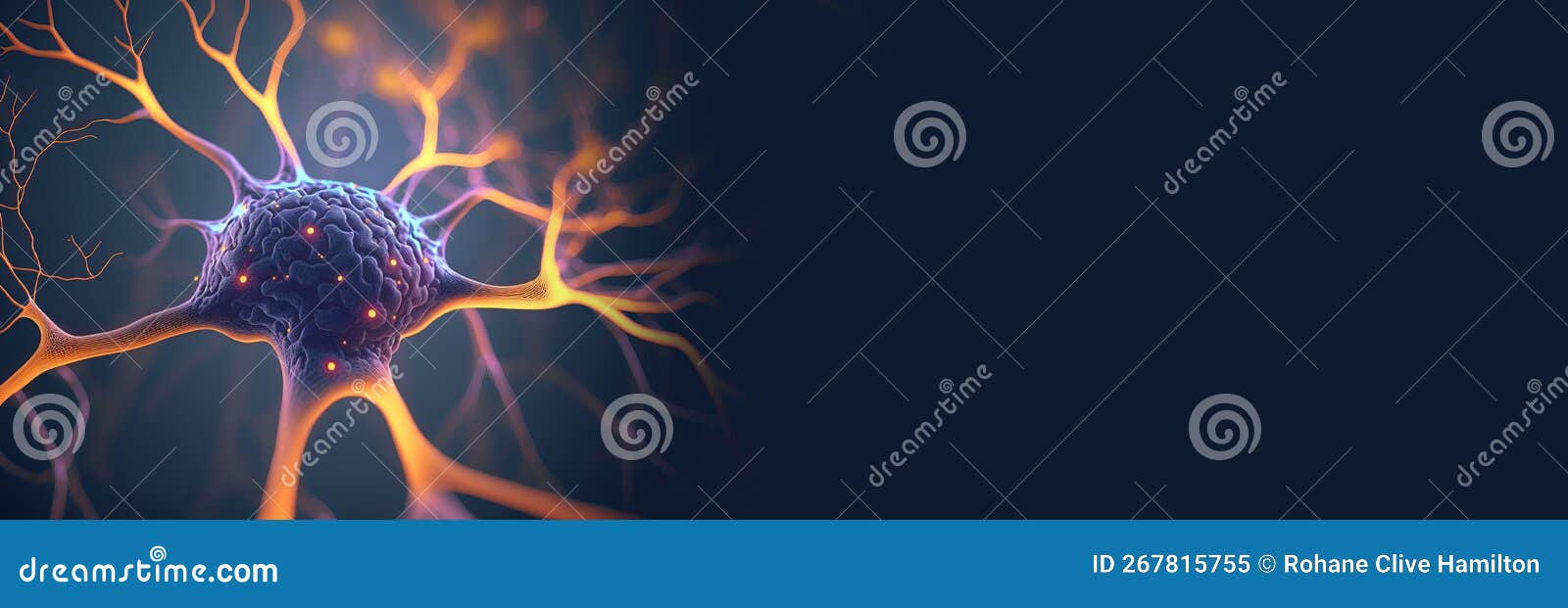 Neurons And Synapse Like Stuctures Depicting Brain Chemistry, Generative AI Stock Image ...