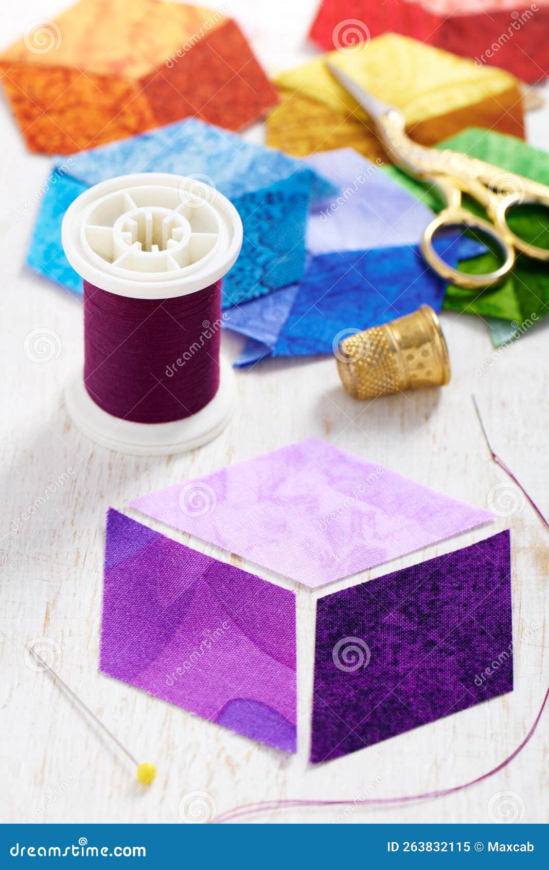 Three Diamonds, Which Will Be Sewn In The Form Of A Cube, Which Will ...