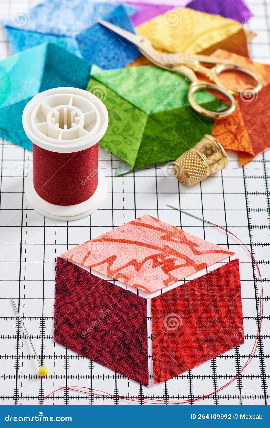 Three Diamonds, Which Will Be Sewn In The Form Of A Cube, Which Will ...