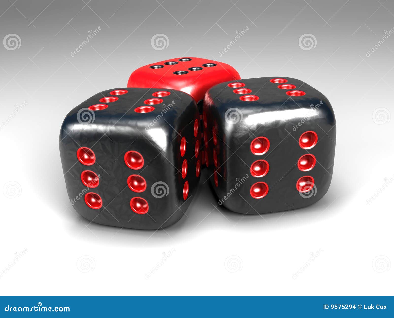 Three dice all six stock illustration. Illustration of money - 9575294