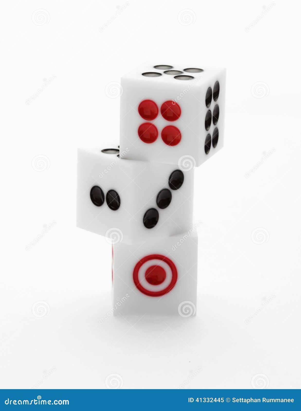 Three Dice On Table For Game Stock Image | CartoonDealer.com #41332441