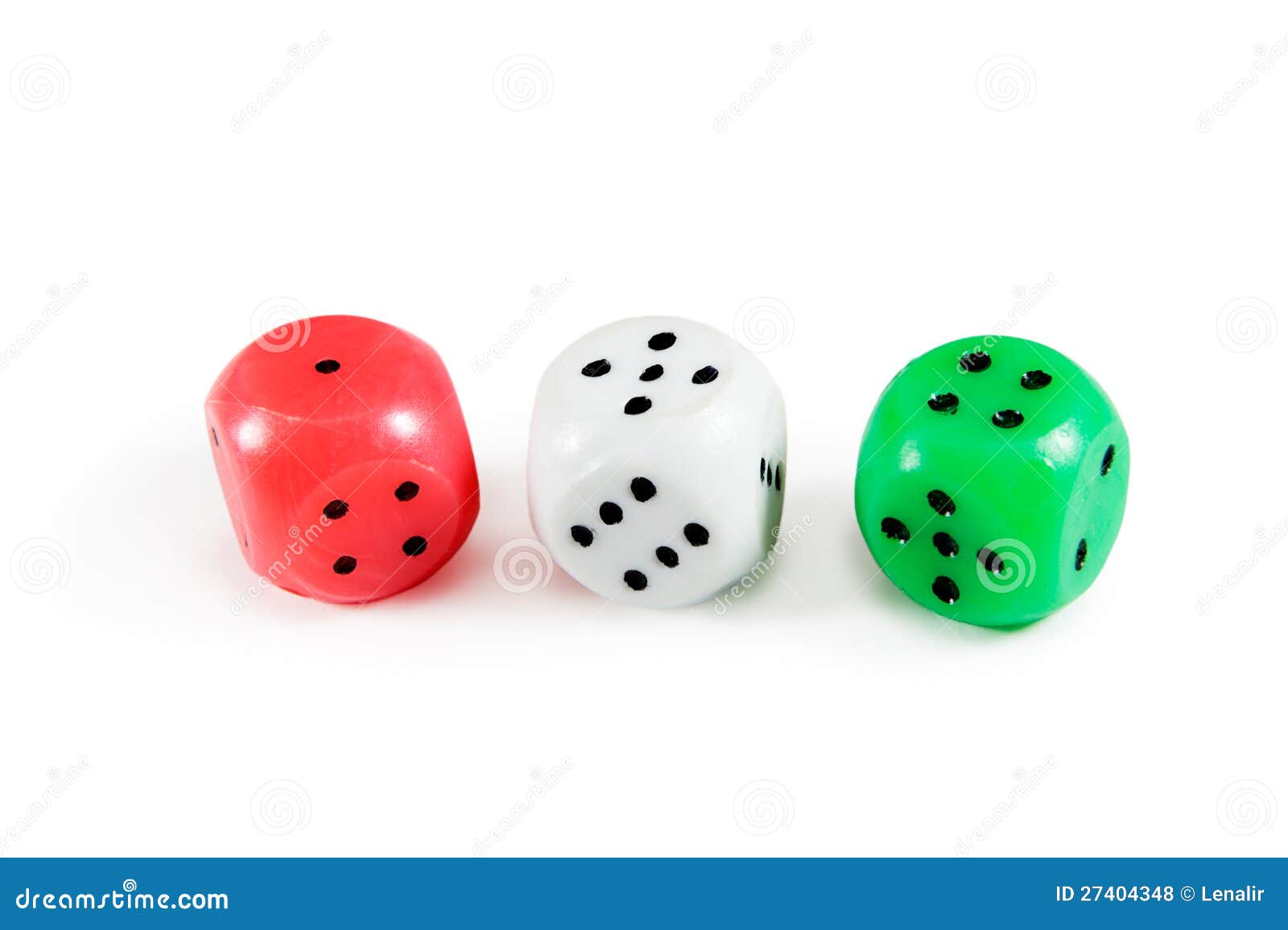 Three dices stock photo. Image of gambling, white, green - 27404348