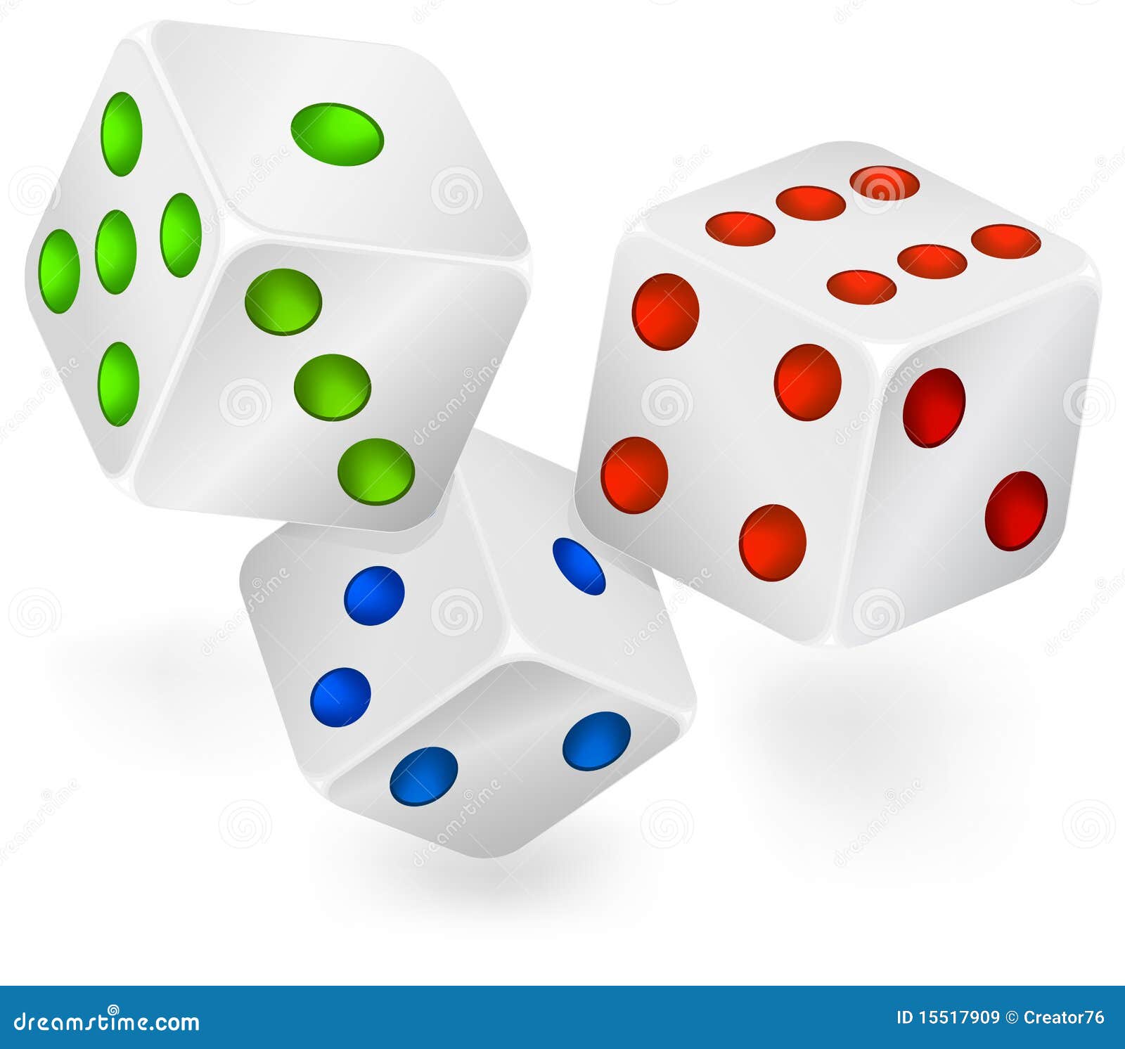 Three dices for dribbling stock vector. Illustration of competition ...