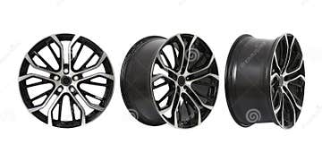 Three Different Angles Rims Stock Illustration - Illustration of side ...