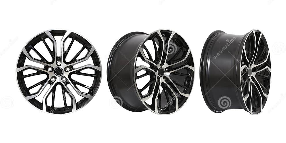 Three Different Angles Rims Stock Illustration - Illustration of side ...