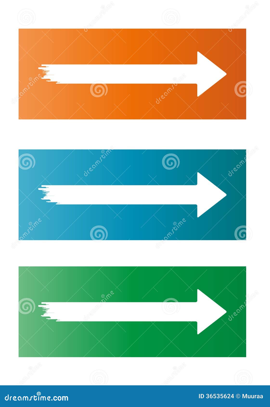 Three different arrows stock vector. Illustration of hooked - 36535624