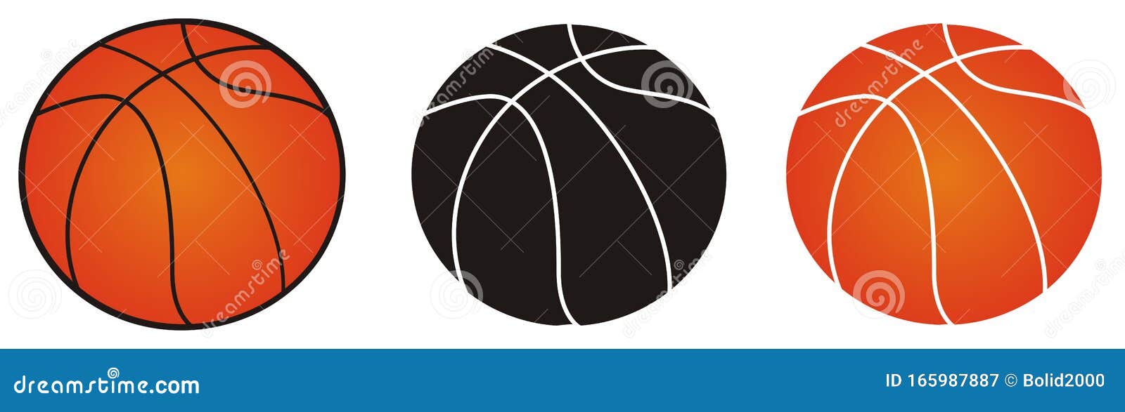 Three balls of basketball stock illustration. Illustration of league ...