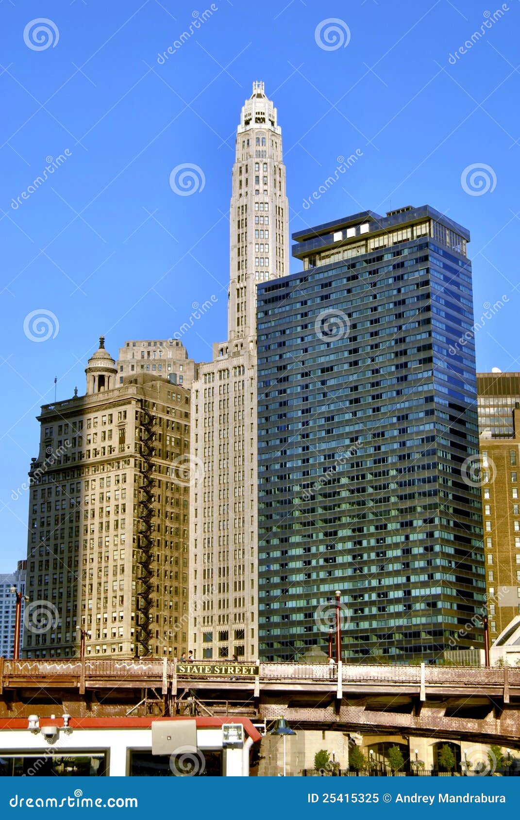Three different buildings stock image. Image of space - 25415325