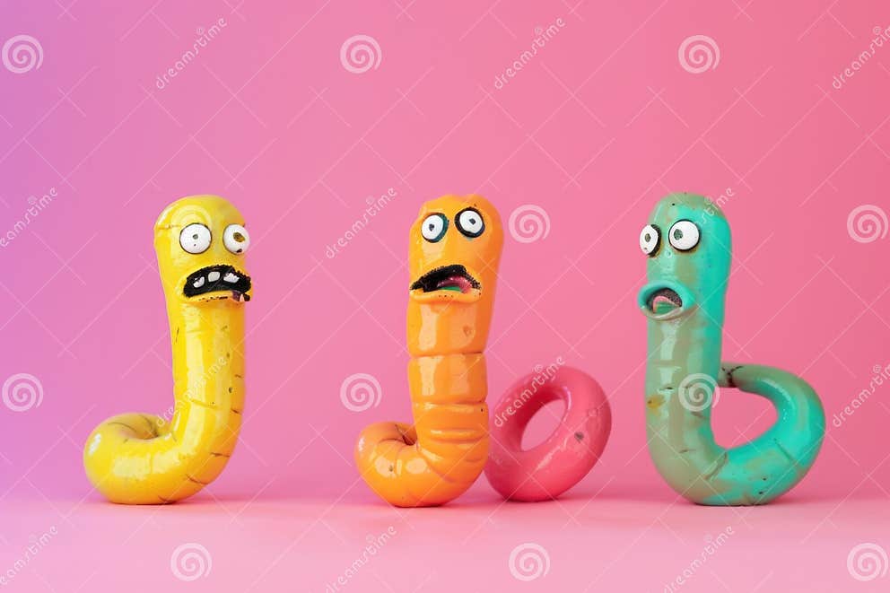 Three Different Colored Plastic Characters, Versatile for Various ...