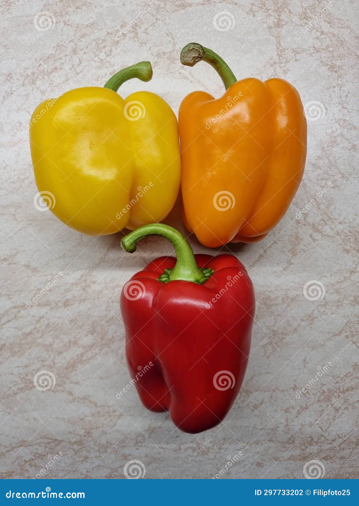 Three Different Coloured Peppers Stock Photo - Image of food, fruit ...
