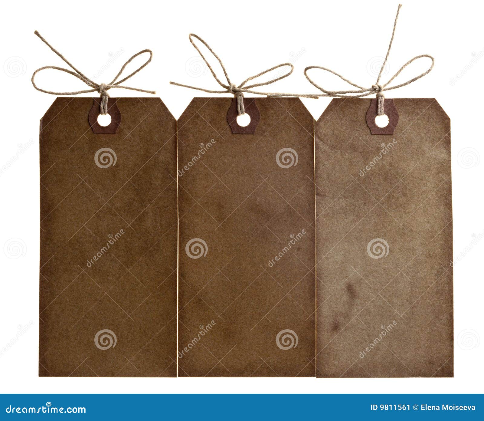 Three Different Grunge Paper Tags Stock Image - Image of sale, object ...