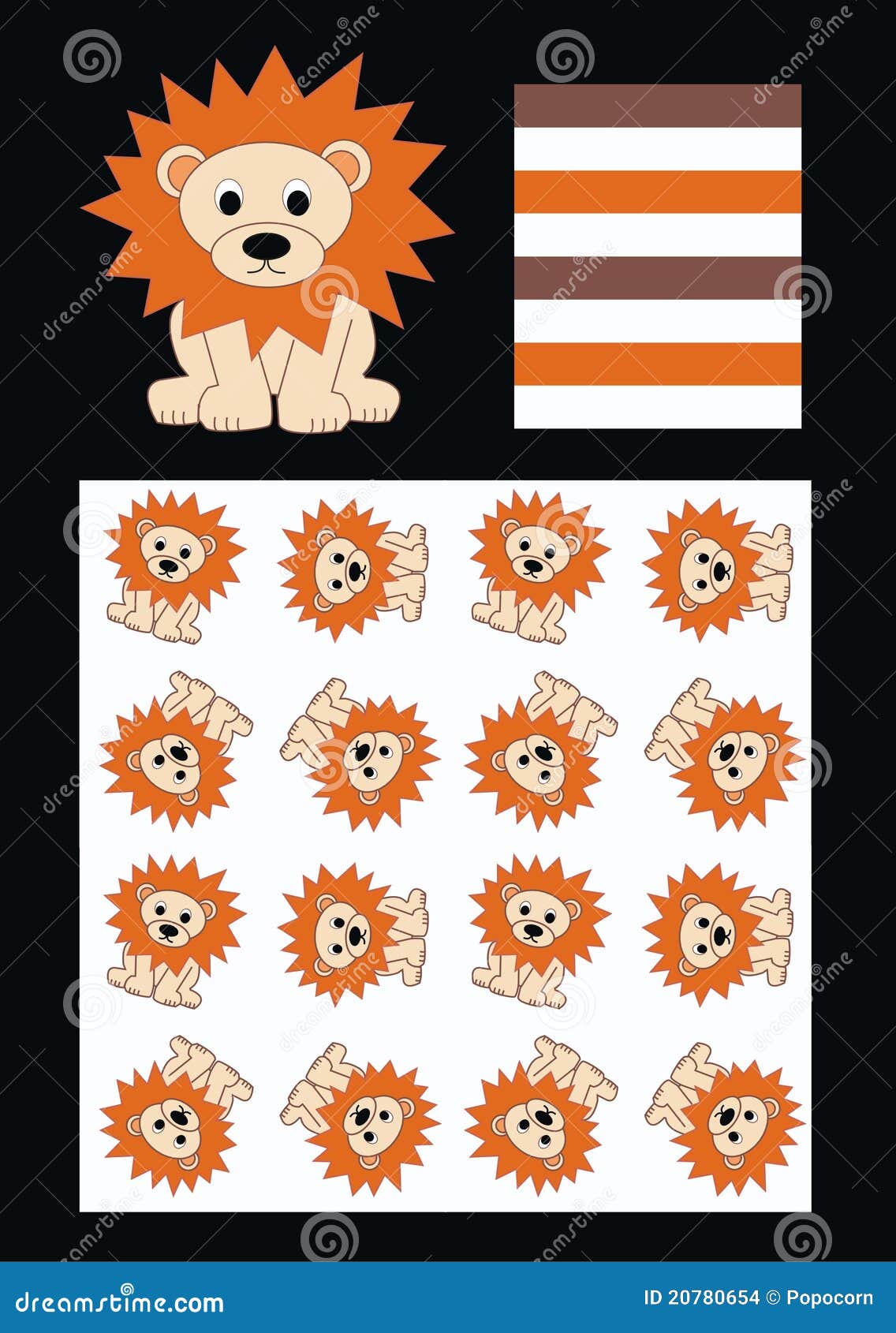 Three different patterns stock vector. Illustration of patterns - 20780654