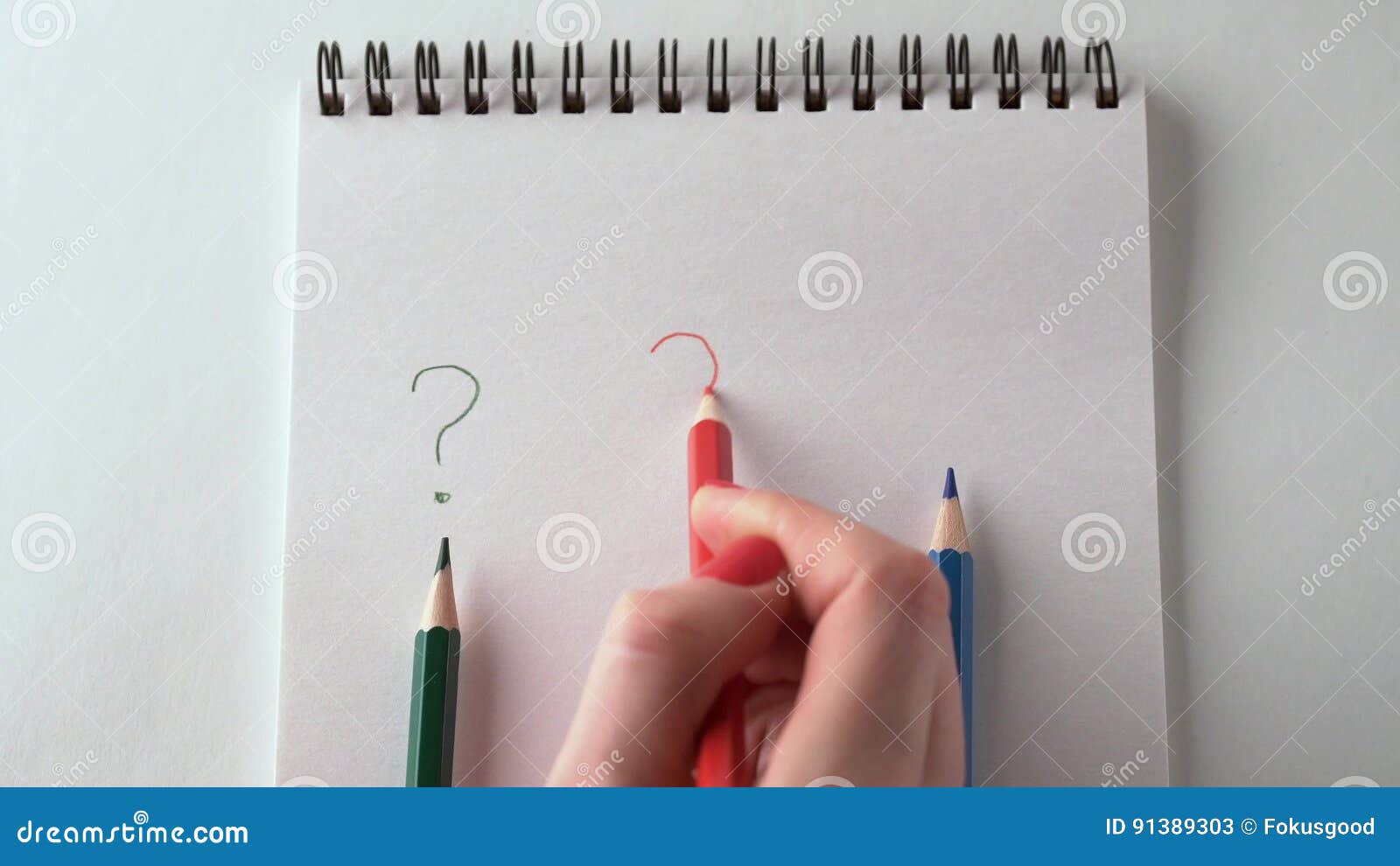 Three Different Pencil Writing Question Mark Stock Video - Video of ...