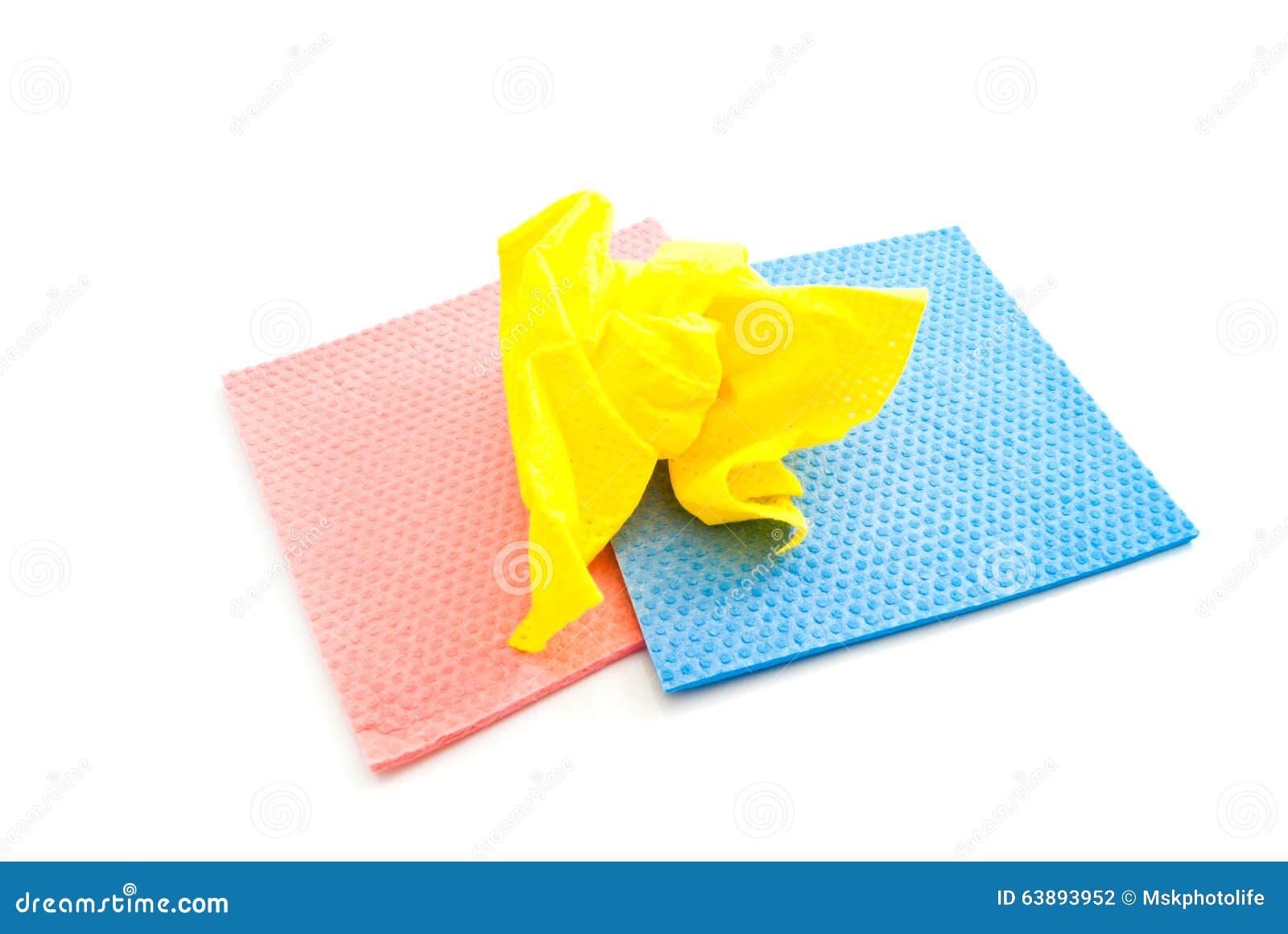 Three different rags stock photo. Image of cleaner, work - 63893952