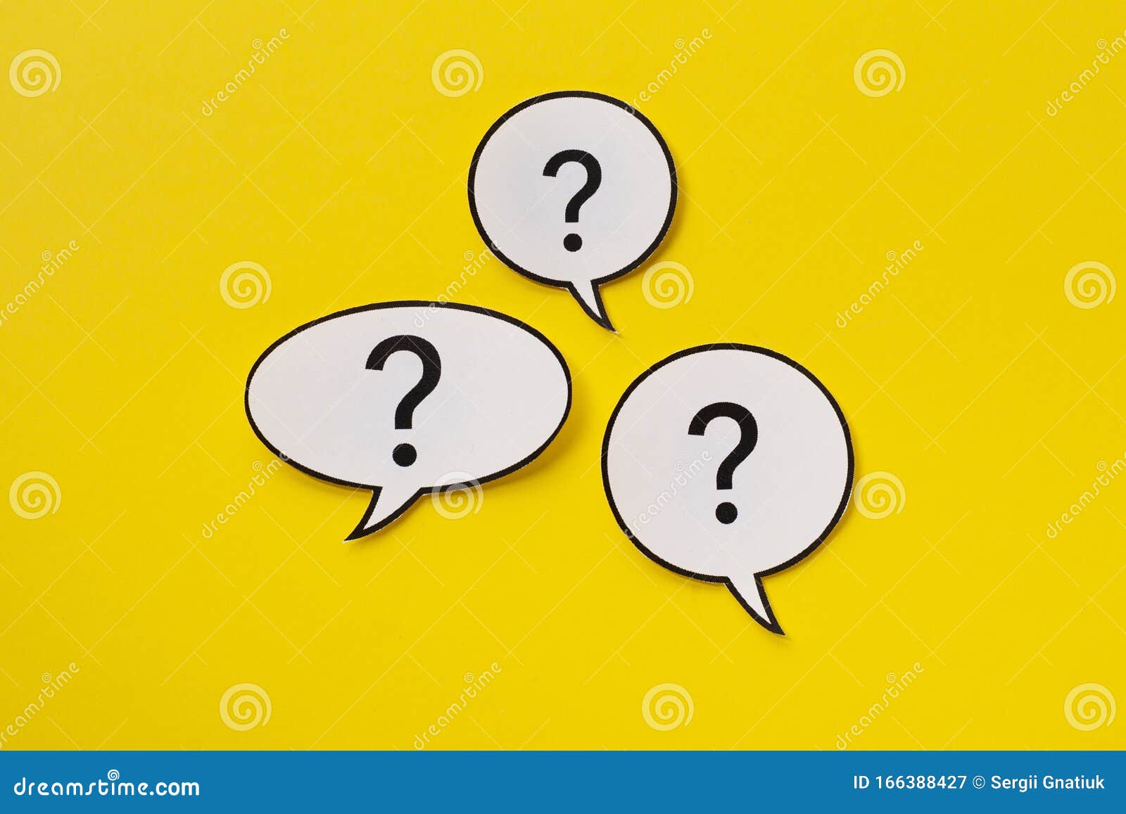 Three Different Shaped Speech Bubbles in the Centre Stock Image - Image ...