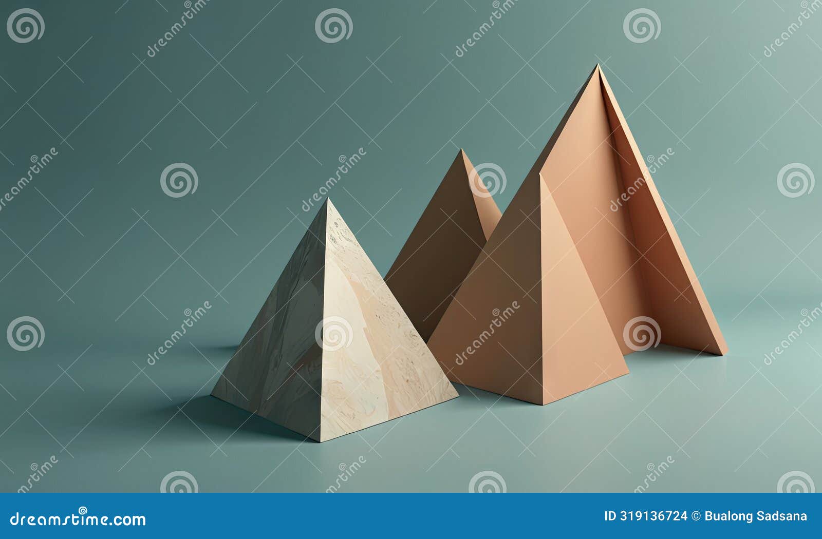 Three Different Shapes of Pyramids are Shown in this Image, with the ...