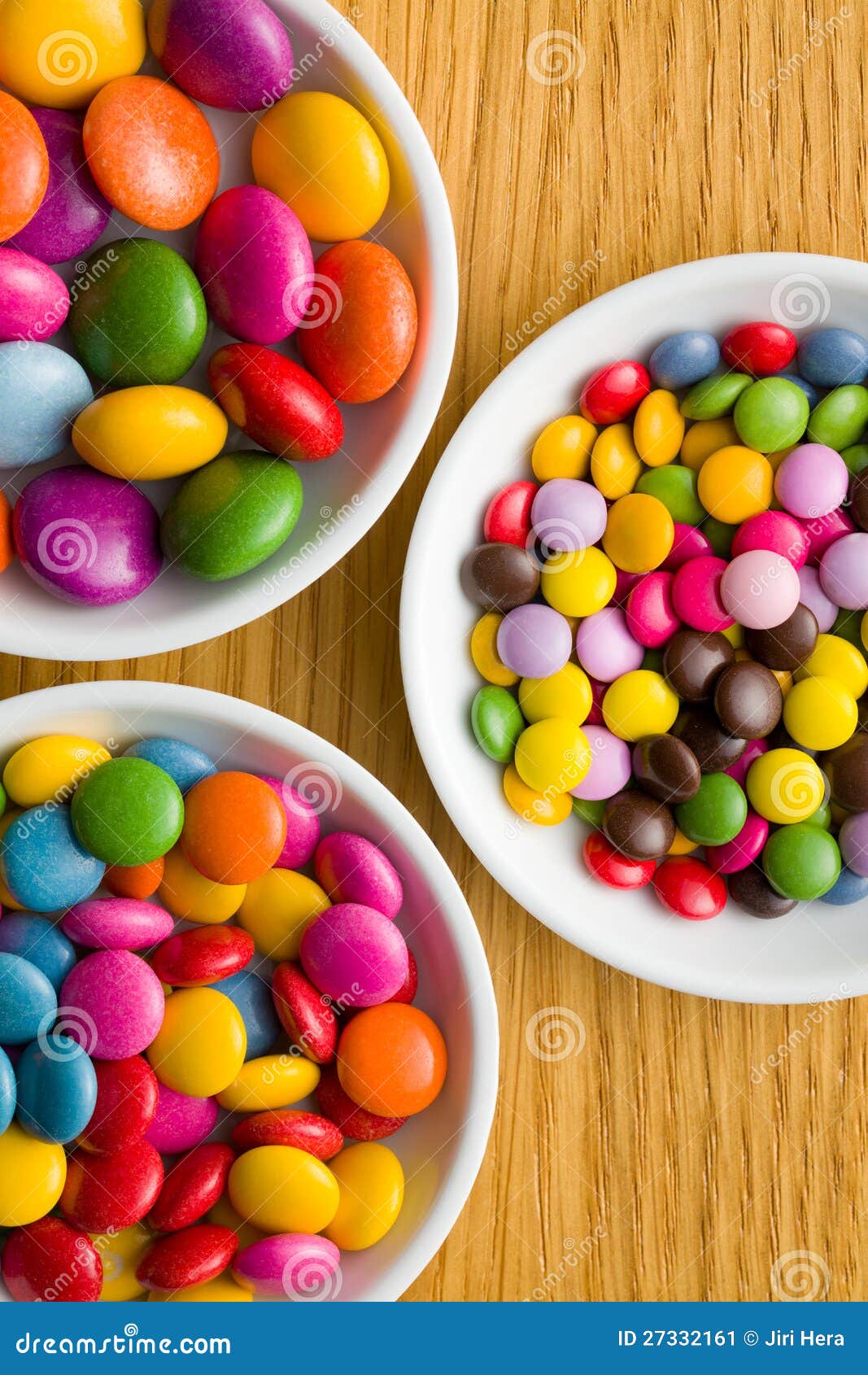 Three Different Sizes of Colorful Candies Stock Image - Image of ...