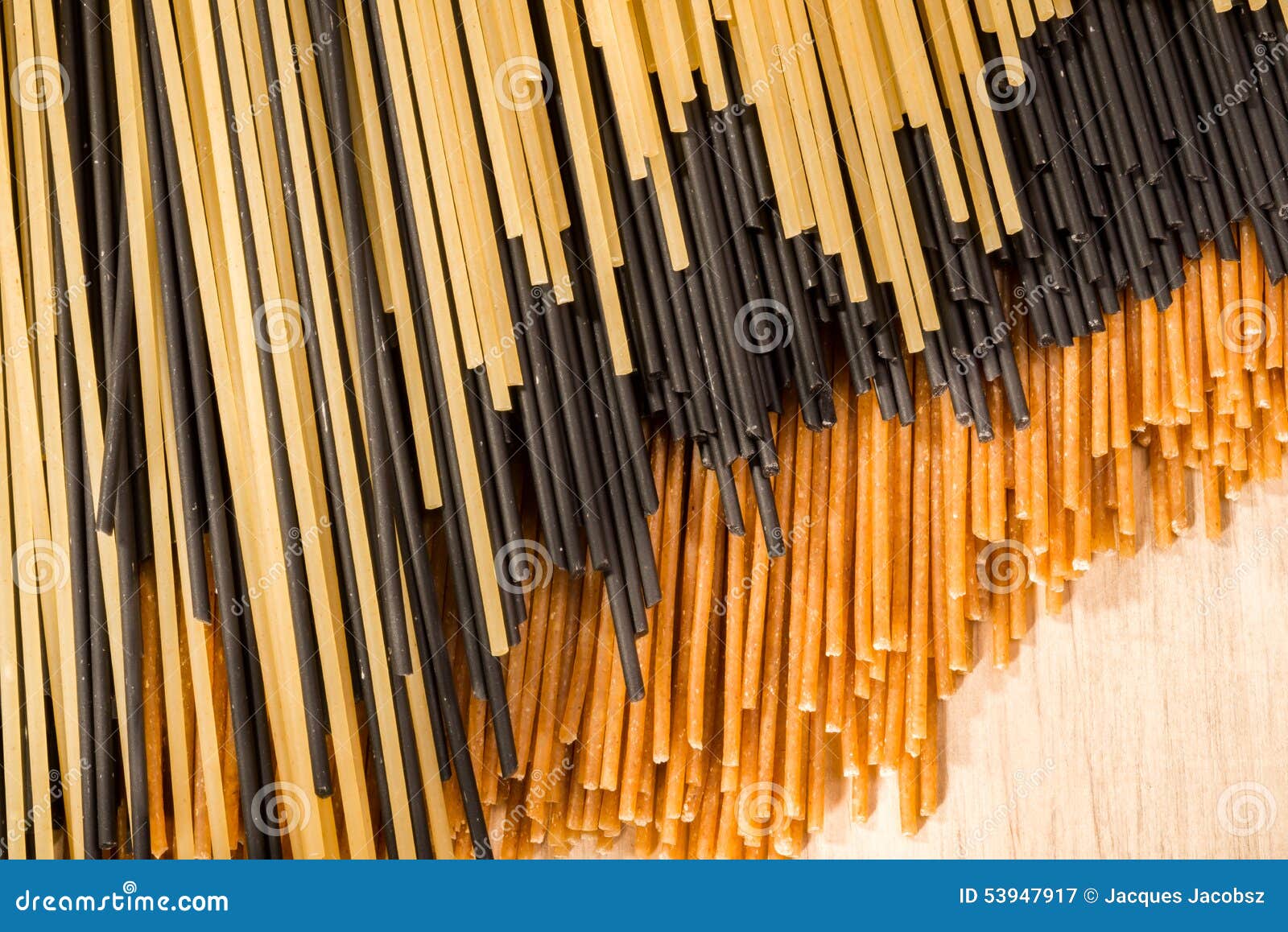 Three Different Types of Spaghetti Stock Image - Image of sticks ...